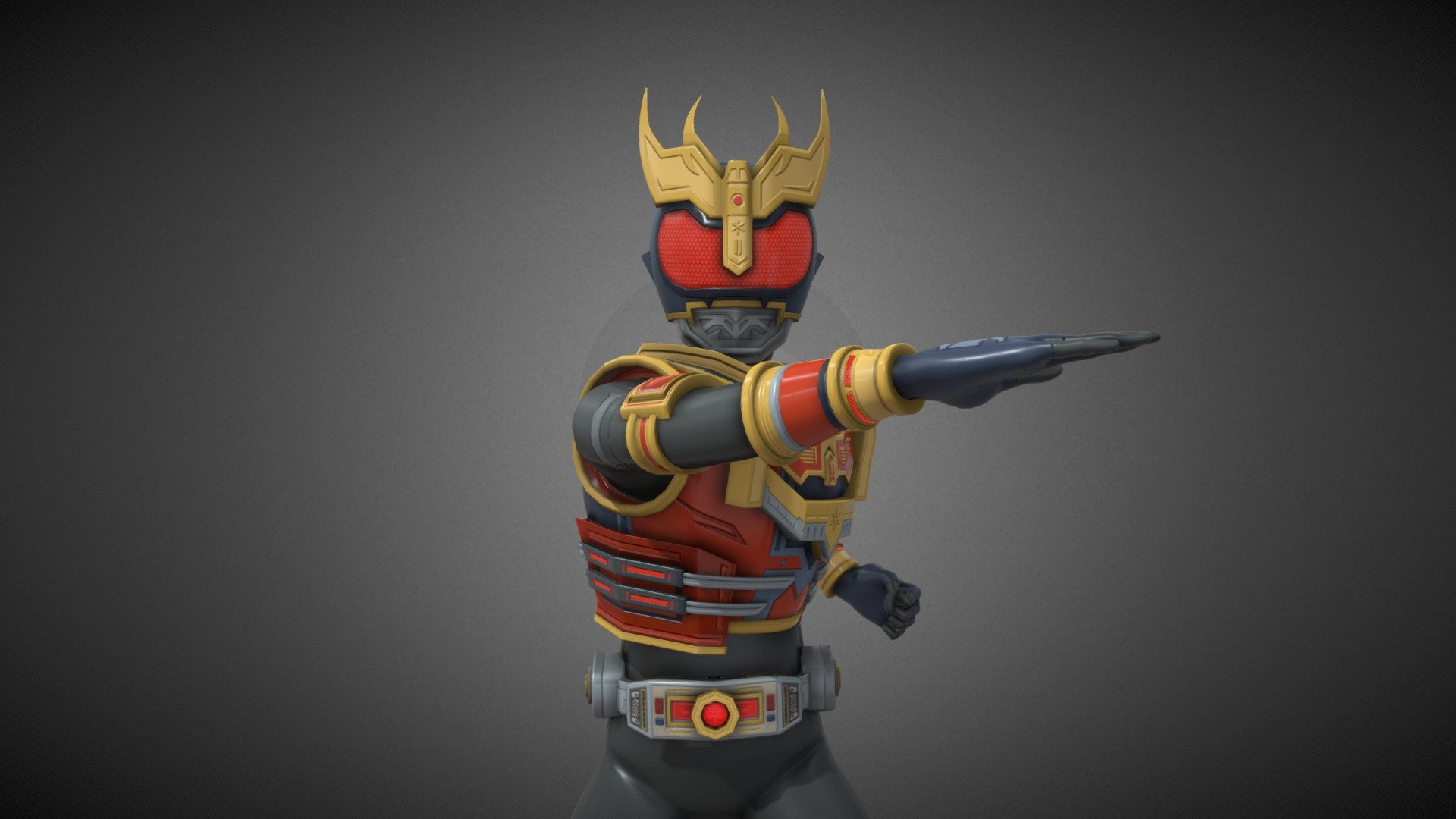 Kamen Rider Garda - 3D model by Kevin Saleh (@Kevin.Saleh) [0b95bd7 ...