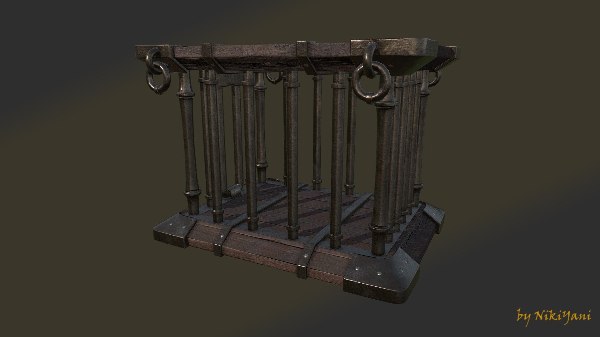 Medieval cage for The Beast - Buy Royalty Free 3D model by NikiYani ...