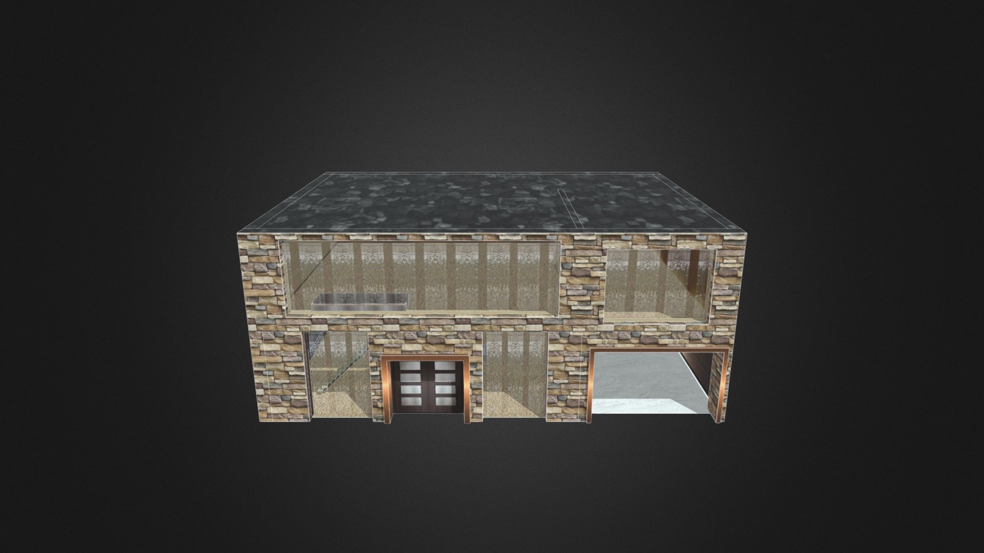 Sample house 2 - Download Free 3D model by shirlanne [0b96c7a] - Sketchfab