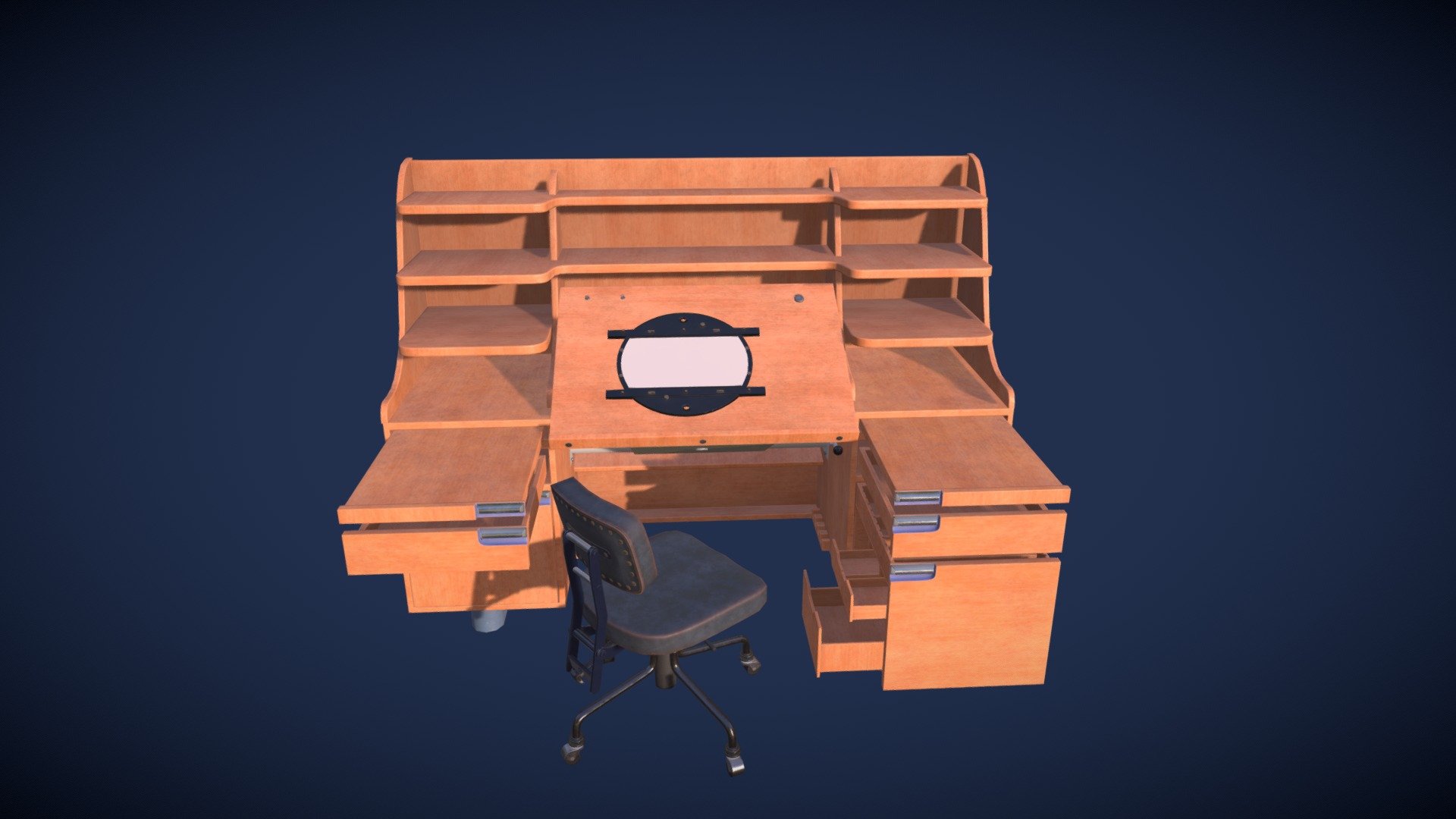 Kem Weber | Walt Disney Animation Desk - Download Free 3D model by ...