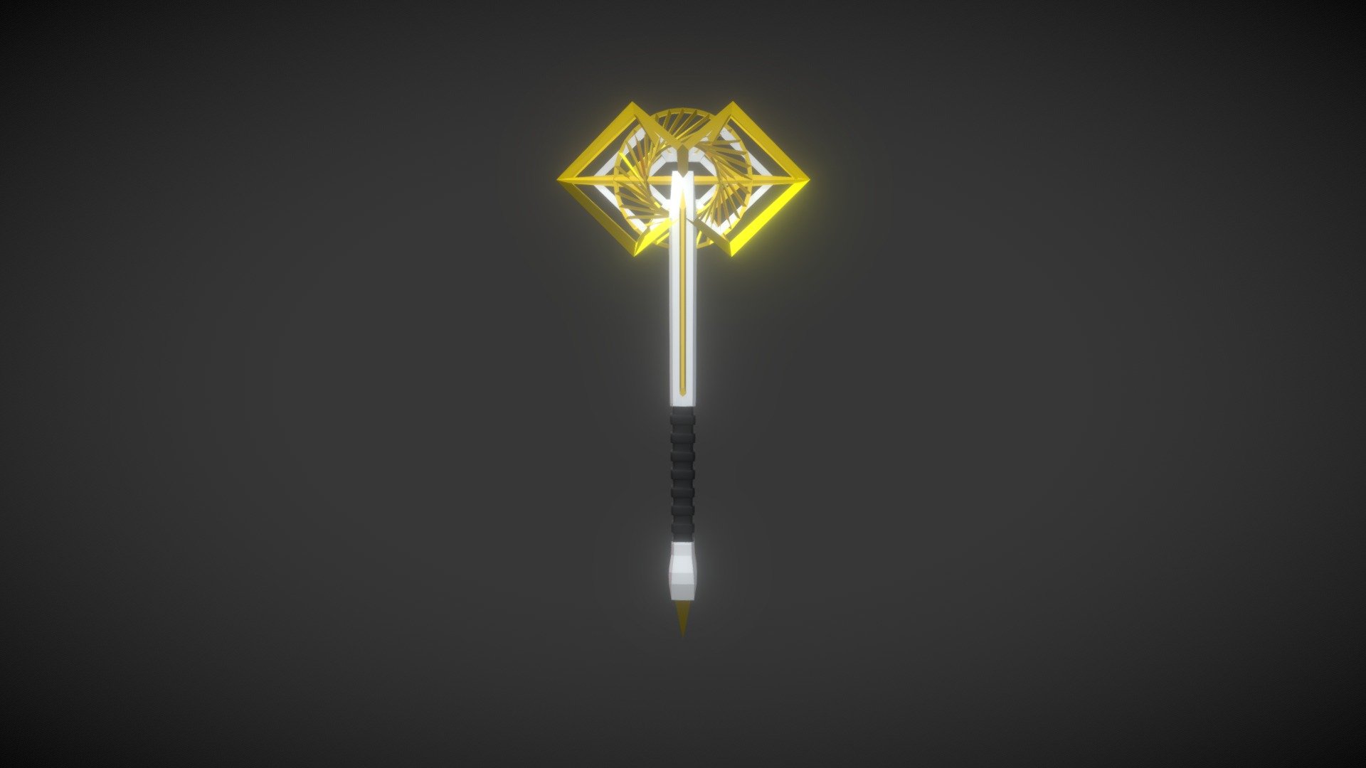 Golden Battle Axe - 3D model by moises17 [0b97b4b] - Sketchfab