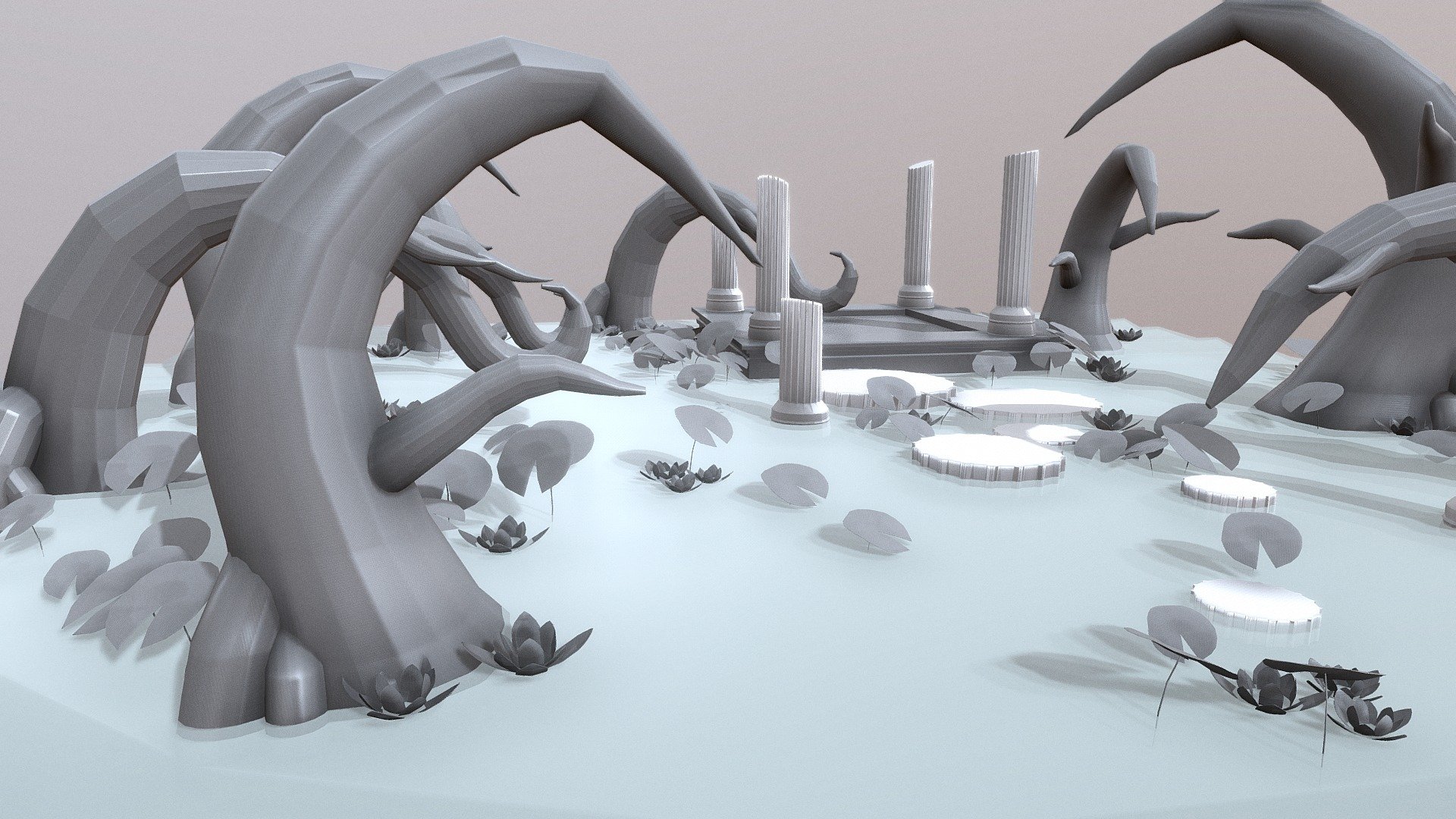 Ancient swamp - 3D model by kaasbroodje [0b9ba49] - Sketchfab