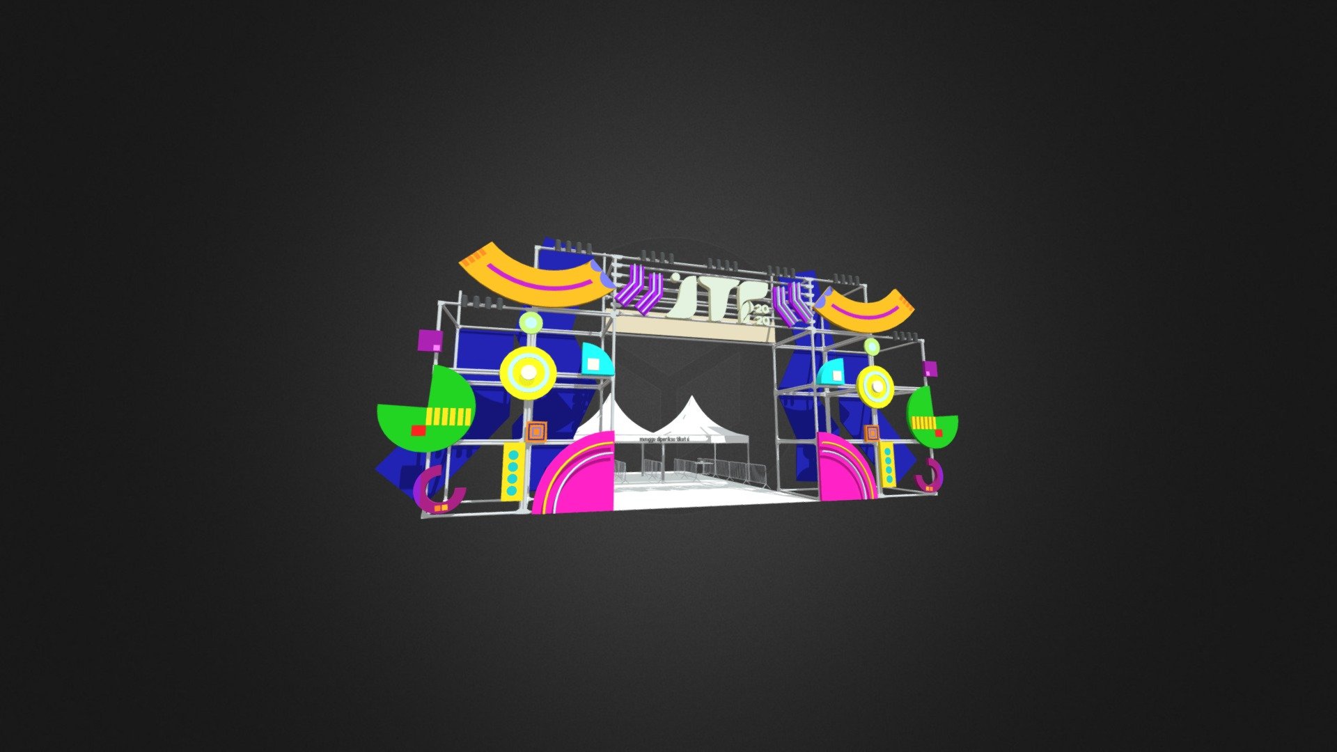 Event Gate - 3D model by khoivin [0b9bd48] - Sketchfab