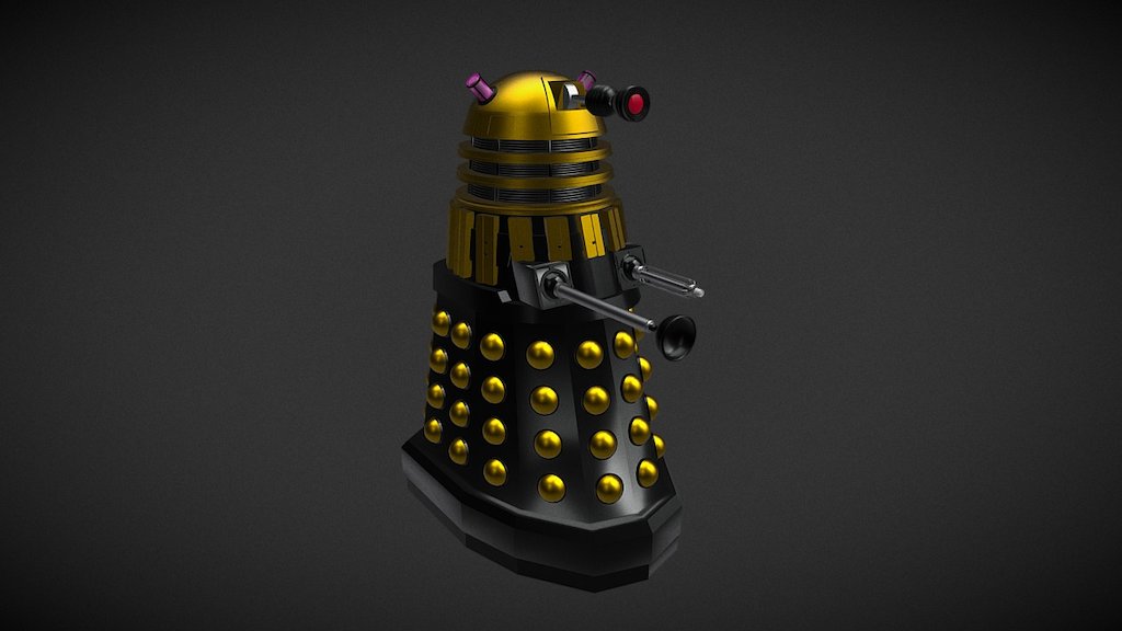 Dalek - 3D model by fdameronut [0b9c14d] - Sketchfab