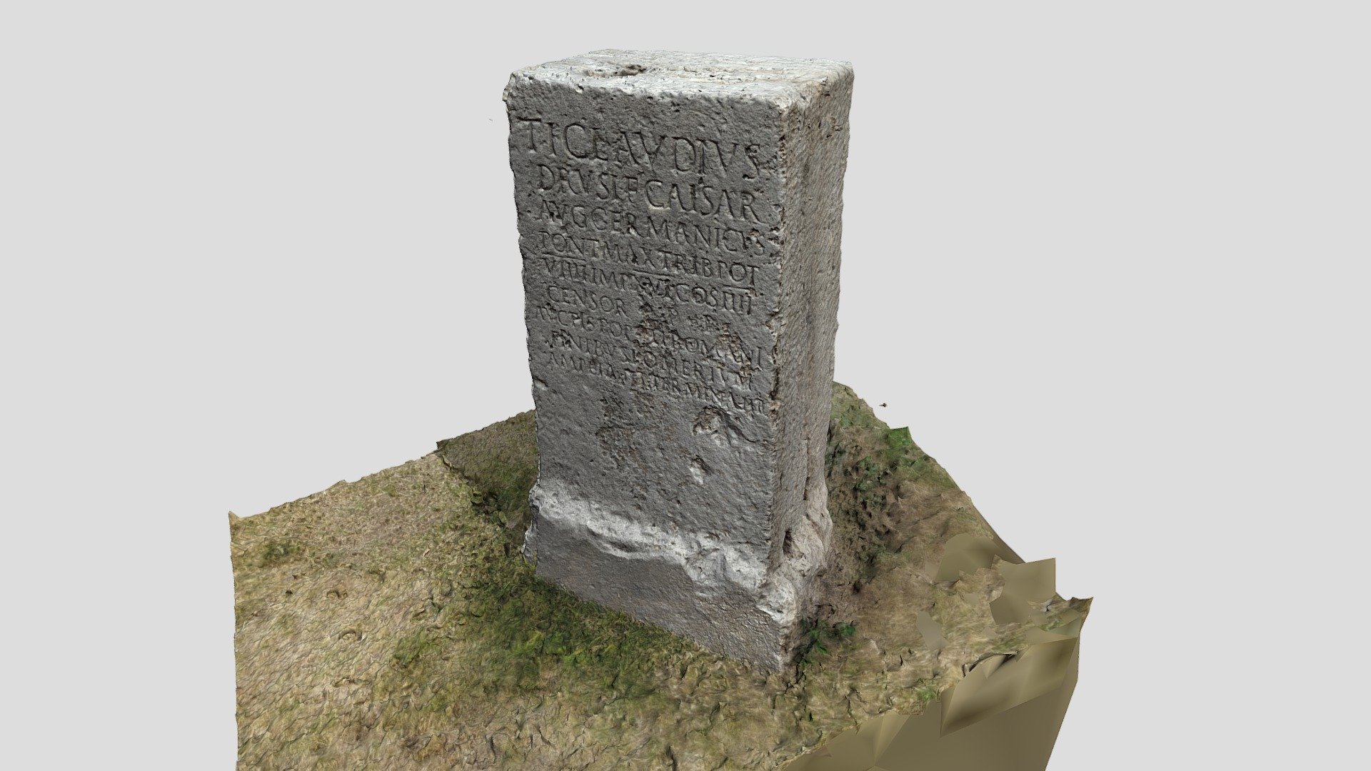 Claudian-pomerium-inscription - 3D model by nikolai.paukkonen [0b9c791 ...