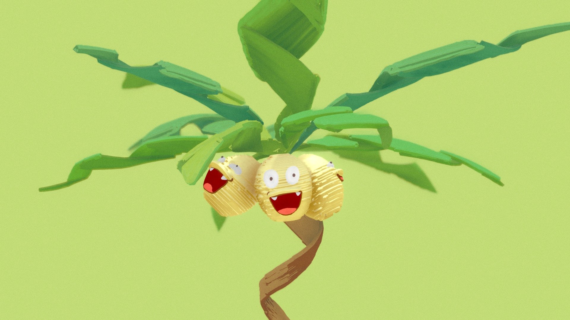 Exeggutor-Alola form..but it's spiral / うずまきナッシー - Download Free 3D ...