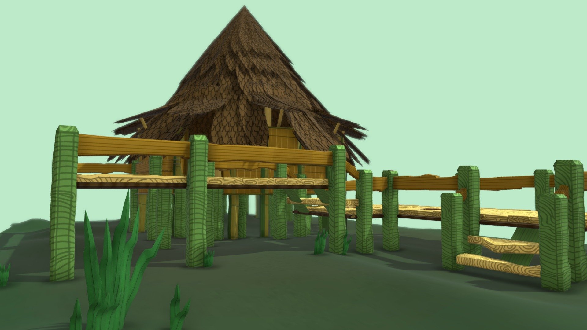 UndoBatch036_Traditional Bidayuh House - 3D model by Bianca Charnne ...