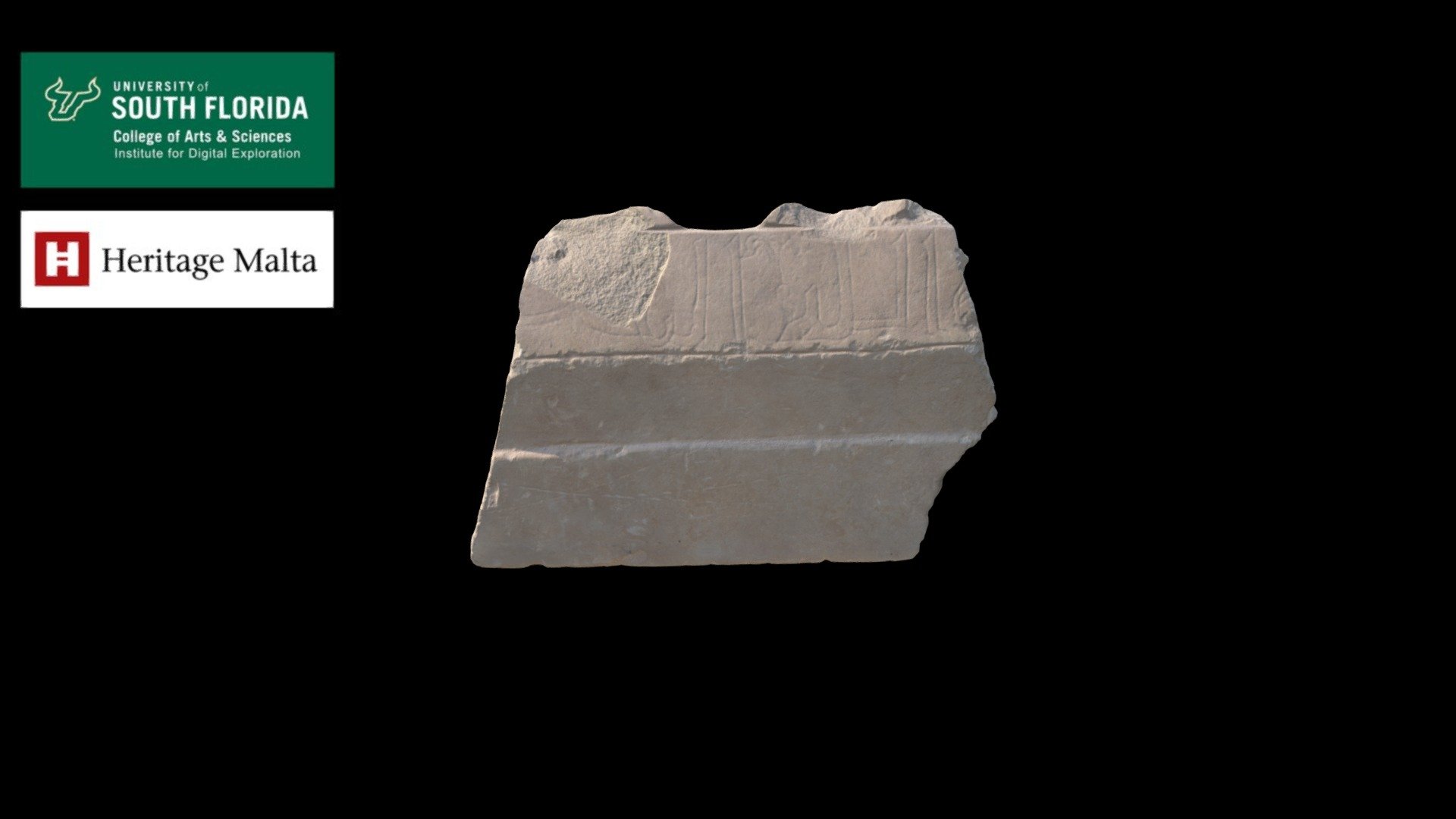Gravestone 12 (right side) - 3D model by USF Institute for Digital ...