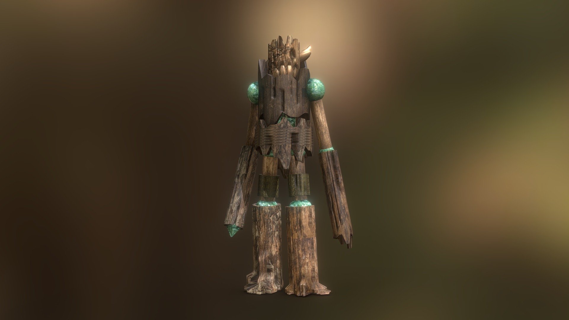 My_Monster_Tree_Golem - 3D model by thenatgtr [0ba3dc9] - Sketchfab