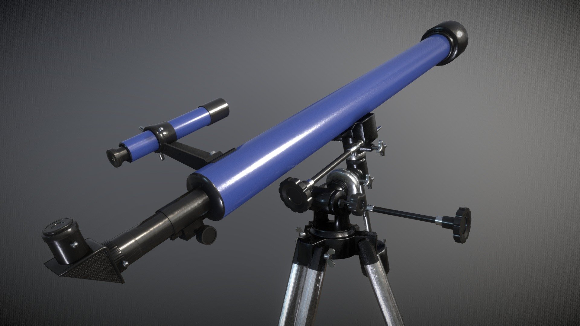 Telescope - 3D model by Babis Korovesis (@babisdrums1) [0ba4f84 ...