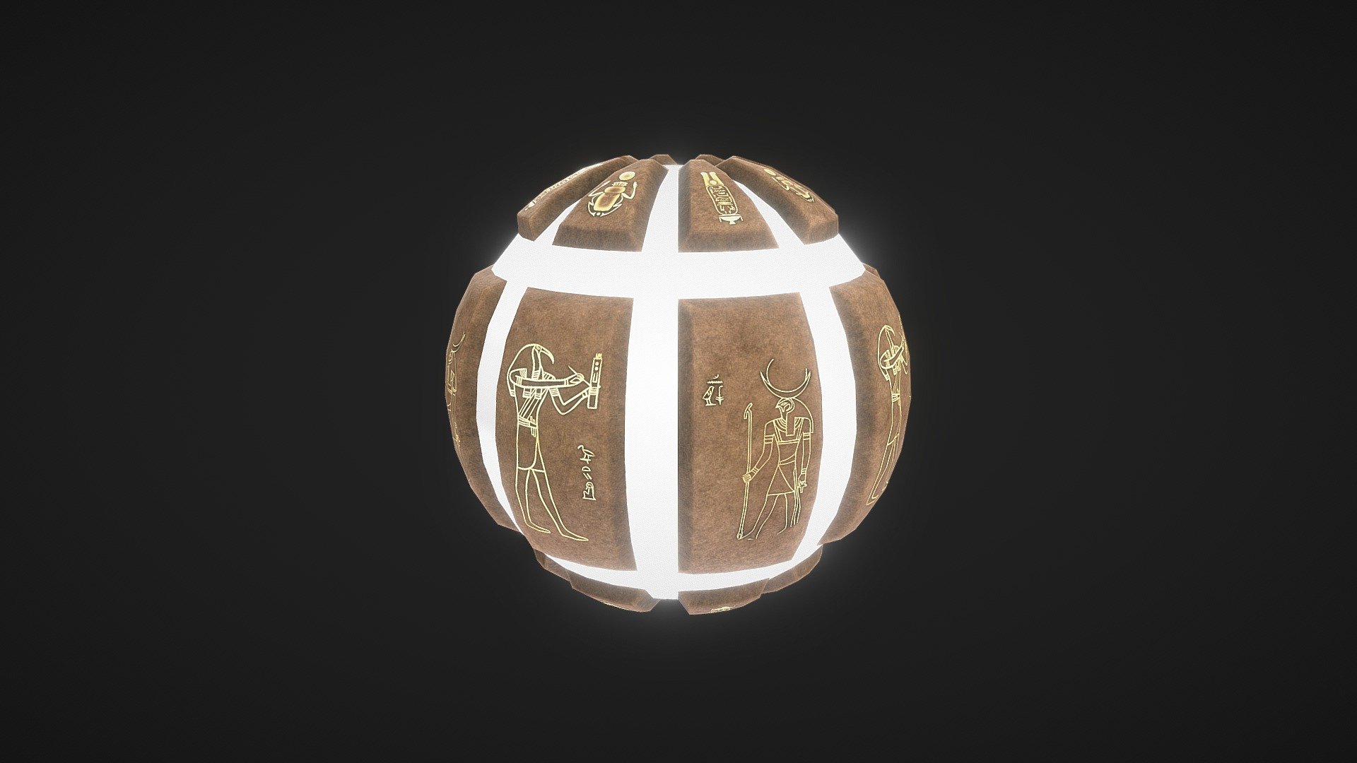 Futuristic Egyptian Sphere - Download Free 3D model by Alba Gonzalez ...