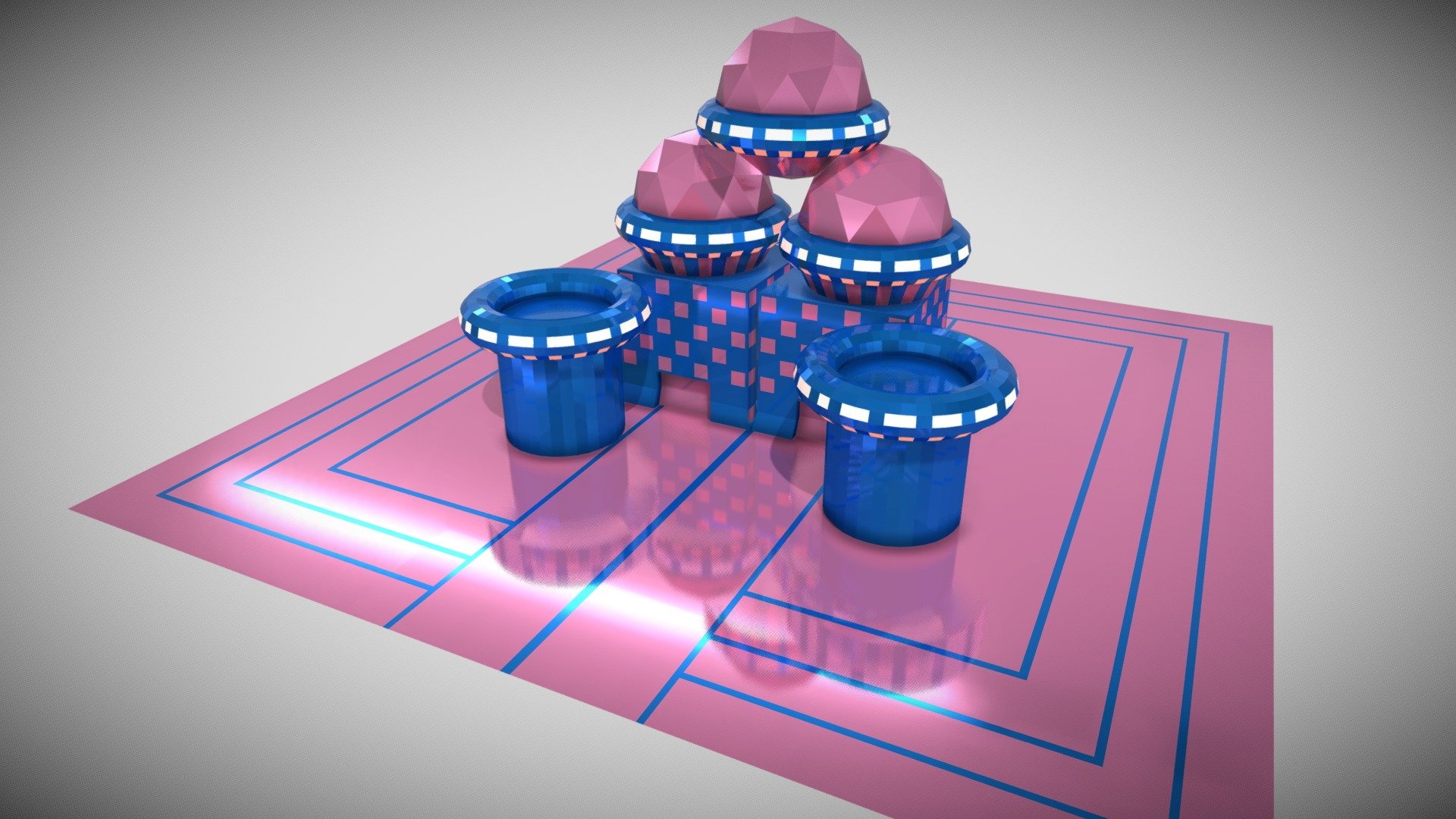 Future Castle neon - Download Free 3D model by neosearch [0baa2cd ...