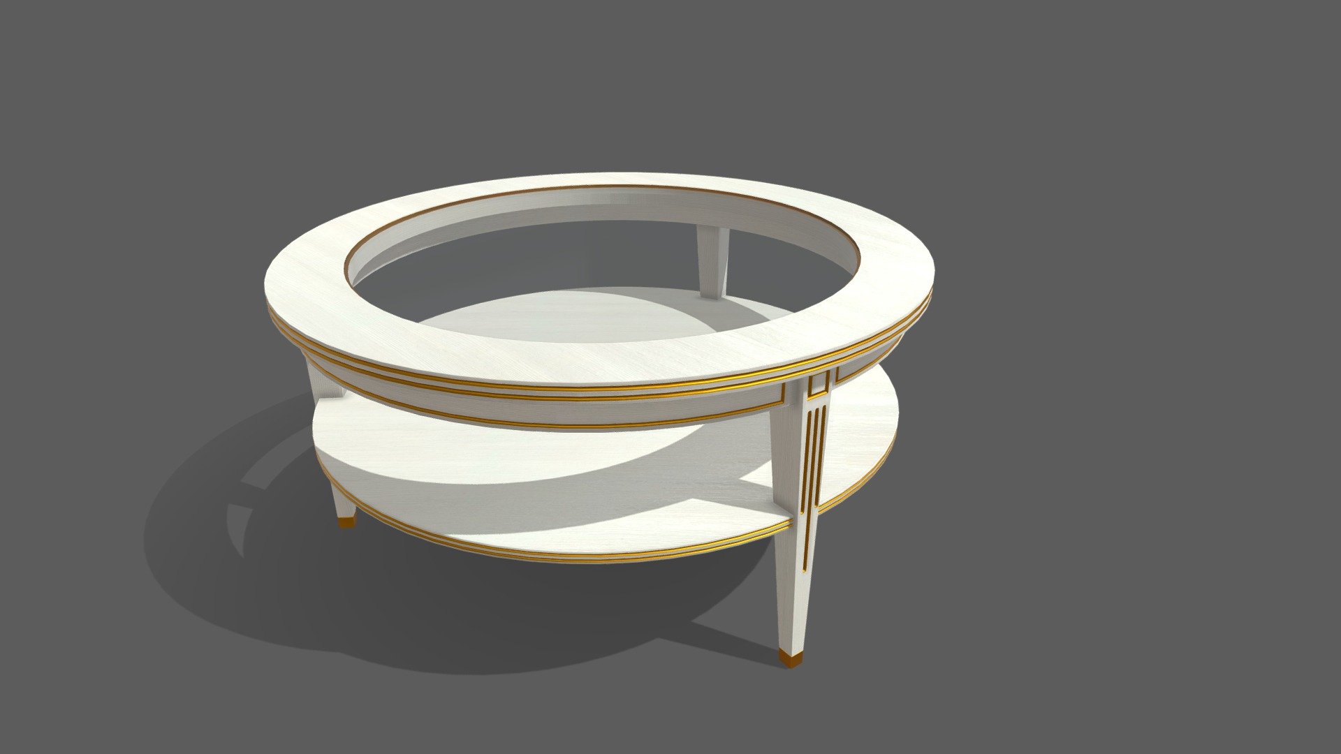 Журнальный столик классический. Mid-Poly - Download Free 3D model by ...