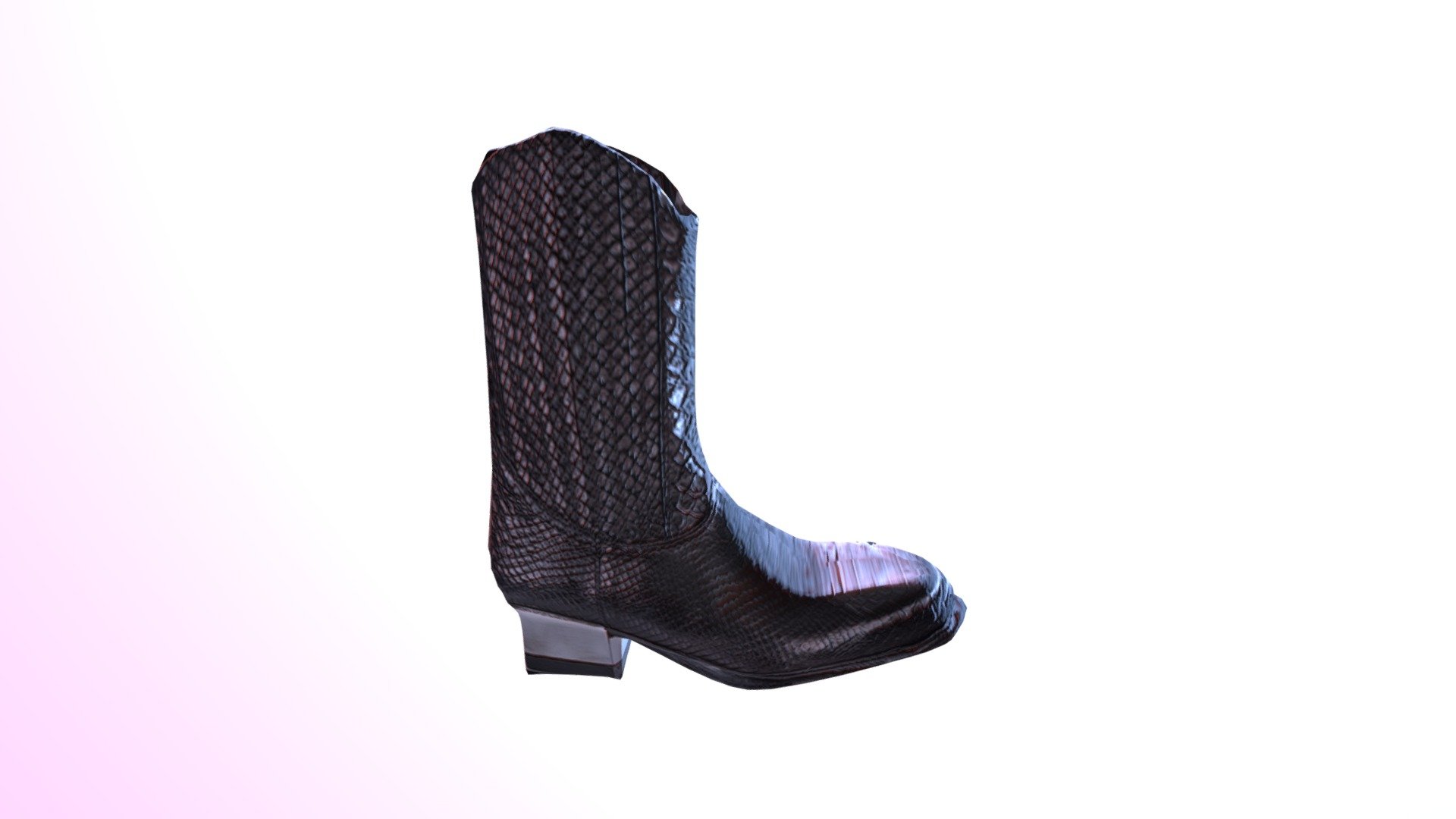 Snake Skin Cowboy Boot - 3D model by chris.conard [0bace0a] - Sketchfab