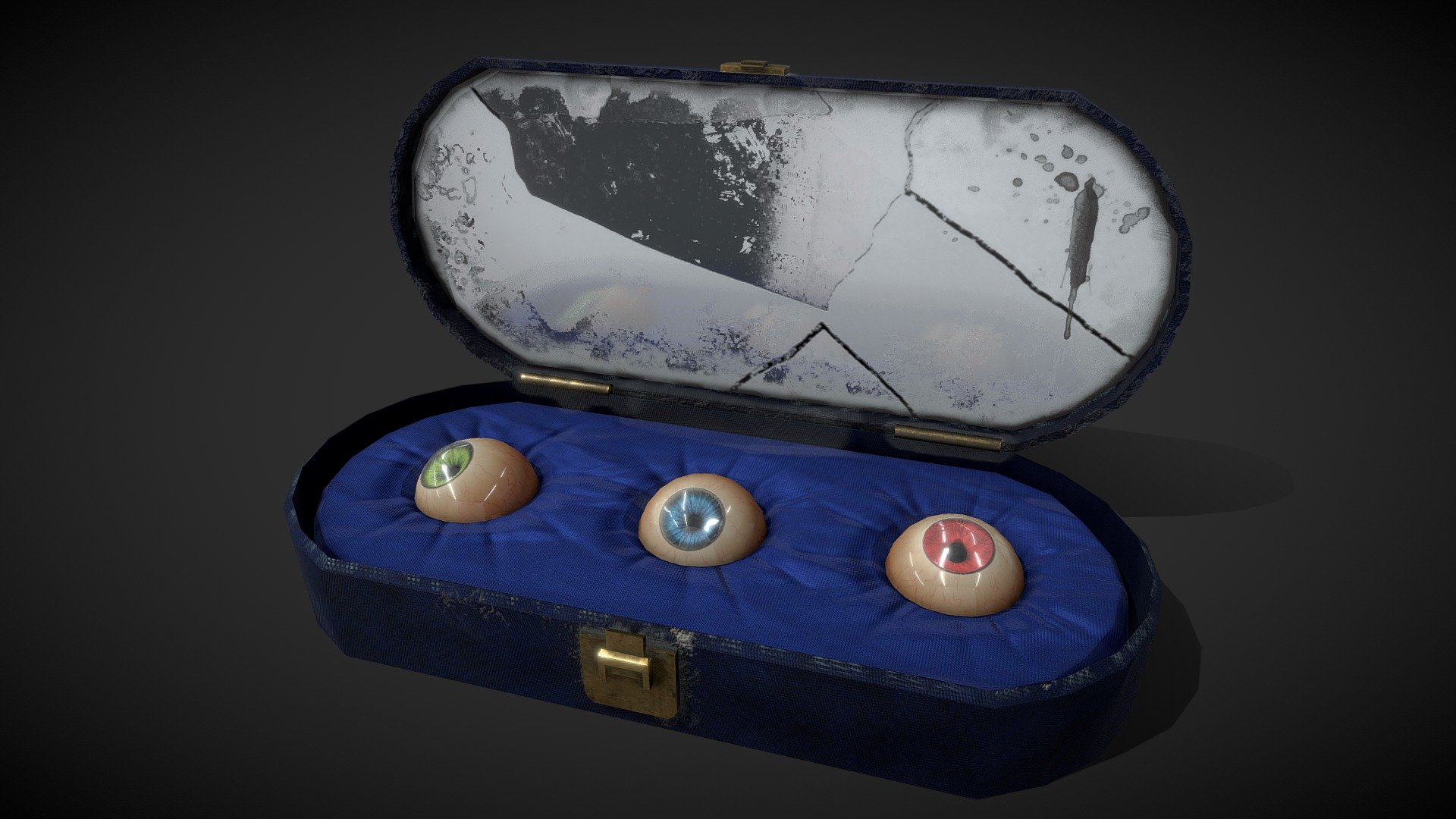 Eyes Storage Box / Horror Decoration - low poly - Buy Royalty Free 3D ...