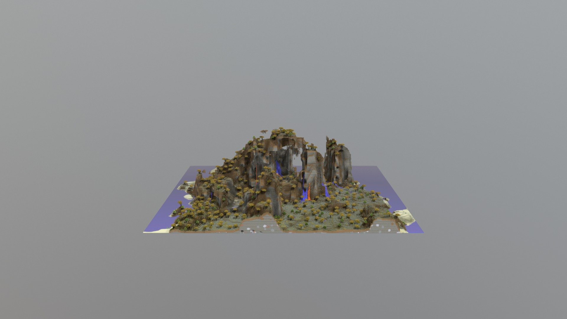 奇特地形 in Minecraft - 3D model by Woody Tsai (@Woodyh94) [0bb3300 ...