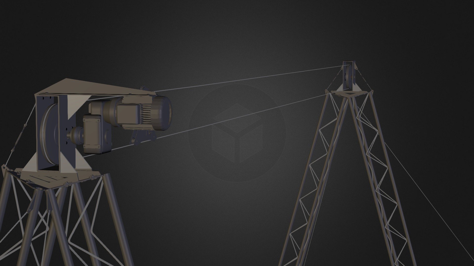 Portable Cableway - 3D model by ahjdutoit [0bb3b00] - Sketchfab