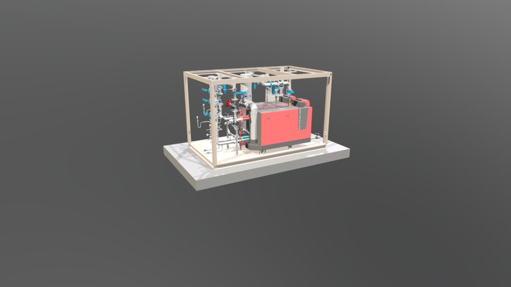 Boiler Skid - 3D model by jgomezedc [0bb51b4] - Sketchfab