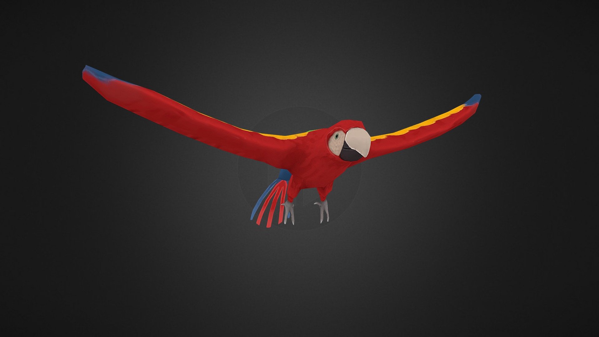 Scarlet Macaw - Download Free 3D model by Mateus Schwaab (@Mehrus ...
