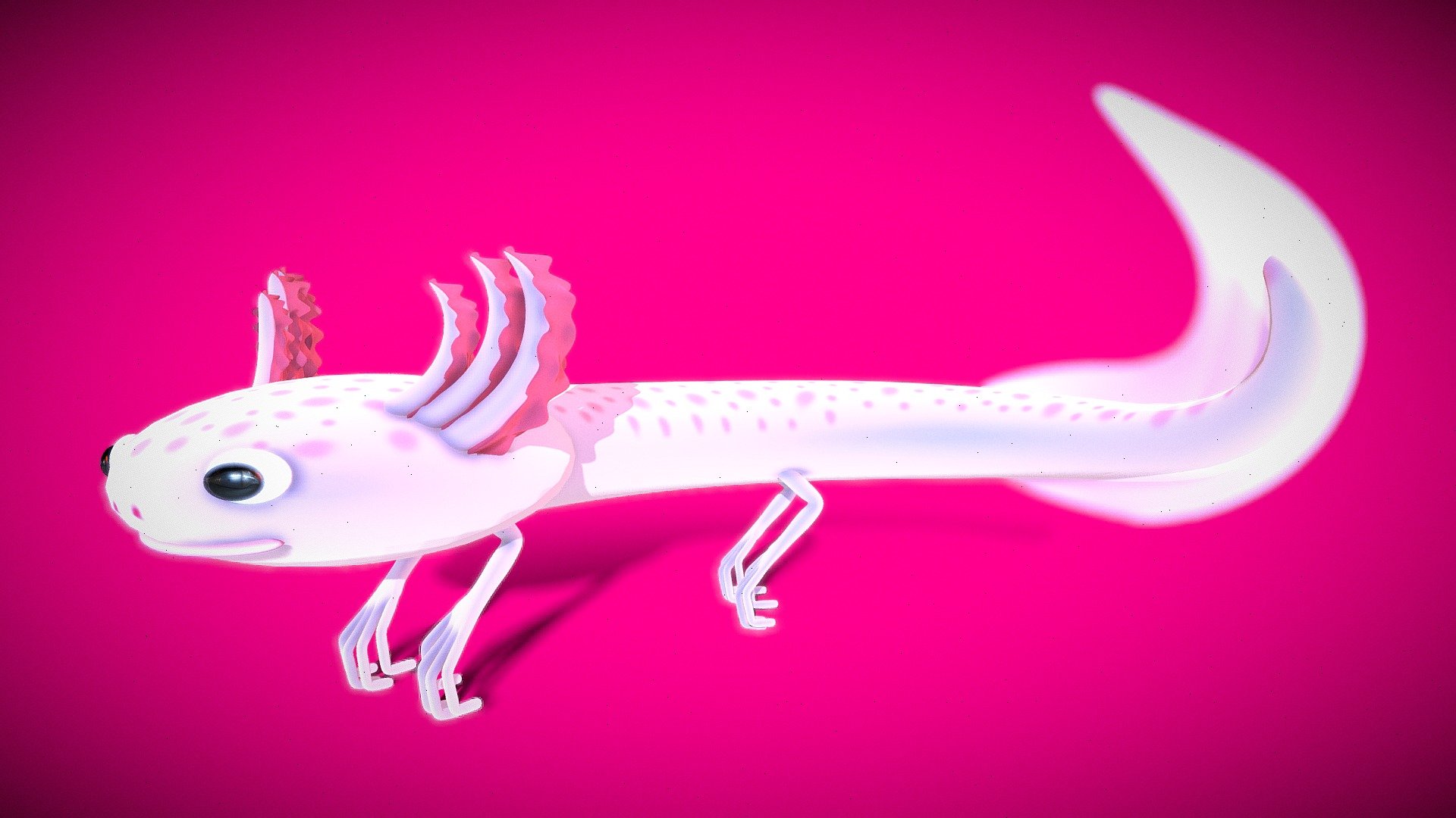 Axolotl - Download Free 3D model by zxckurayami [0bb6edc] - Sketchfab