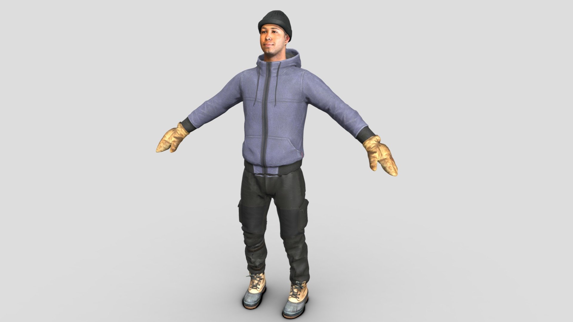 Rigged Game Character 1 - Download Free 3D model by EFX (@evan4129 ...
