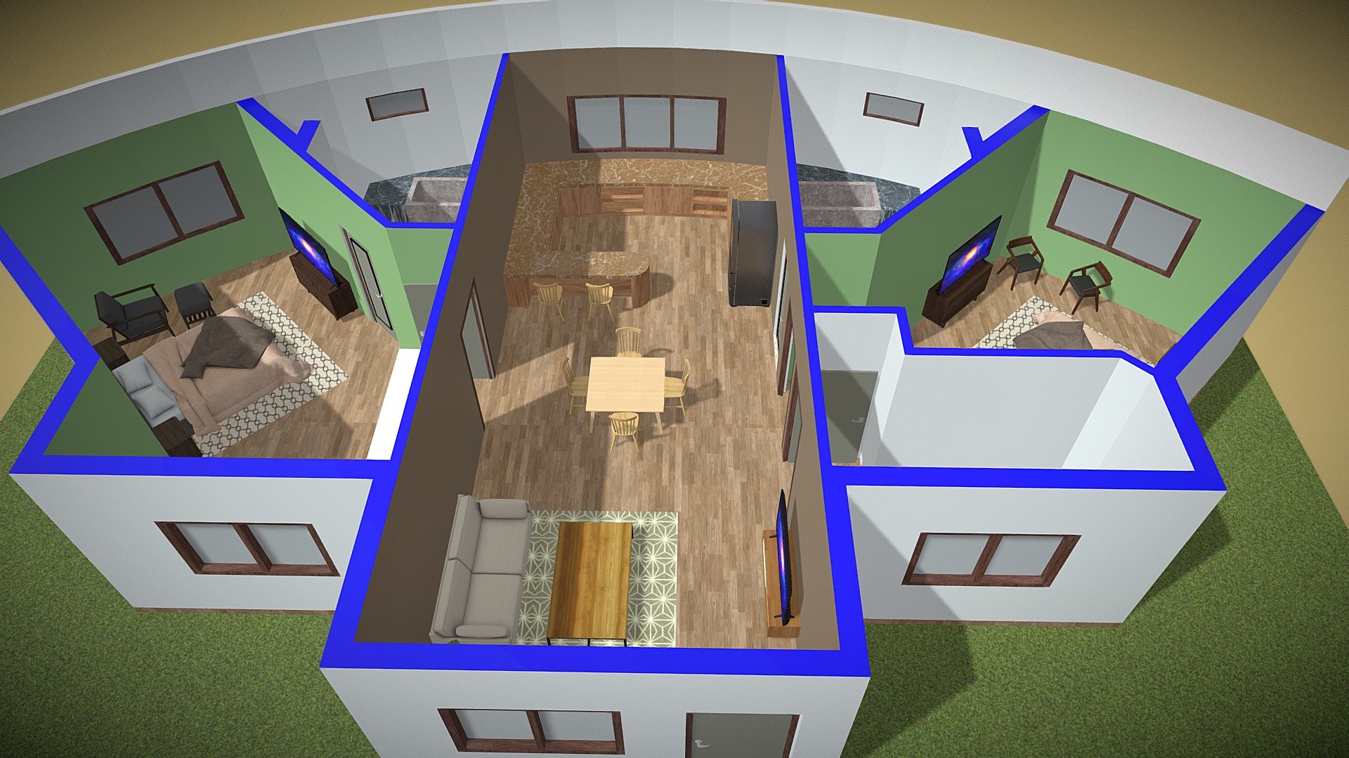 House interior 1 - Buy Royalty Free 3D model by SAXN [0bbf5b2 ...