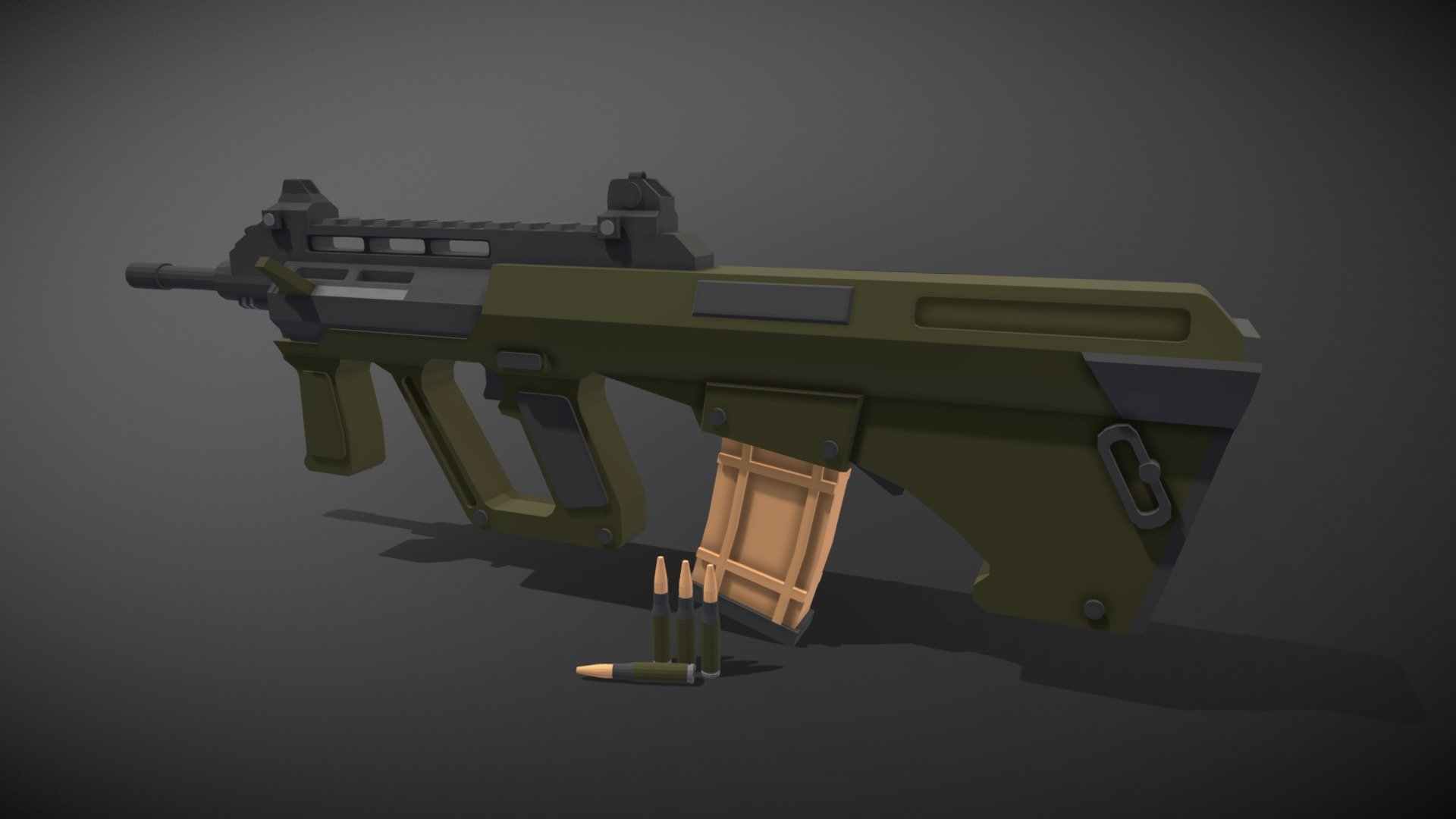 AUG-Assault Rifle - Download Free 3D model by CastleBravo (@BravoCastle ...
