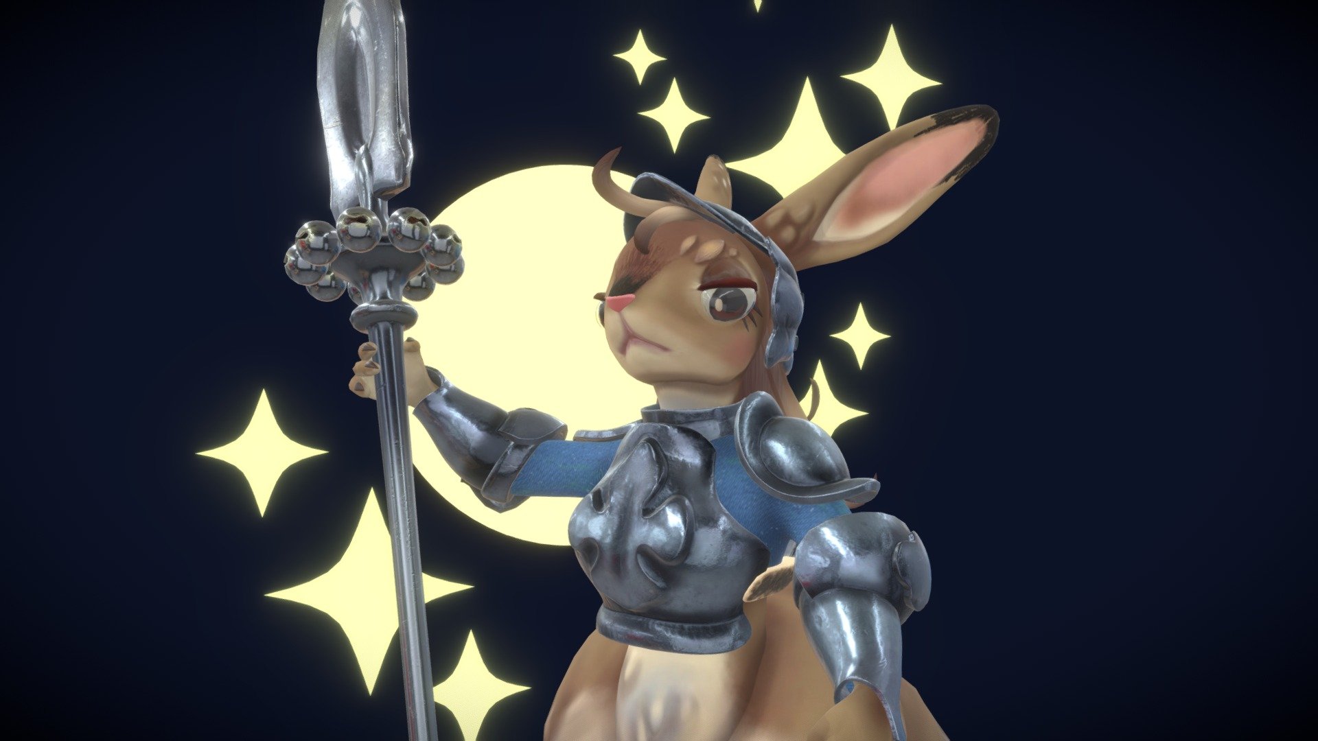 Rabbitaur warrior - Download Free 3D model by Annija Bodniece ...