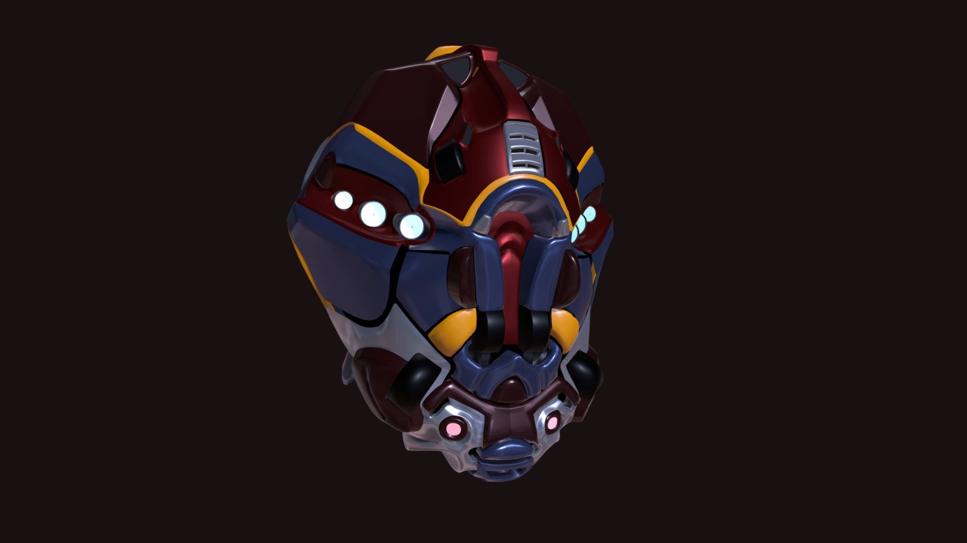 Robot Head - 3D model by Dayvable [0bc3110] - Sketchfab