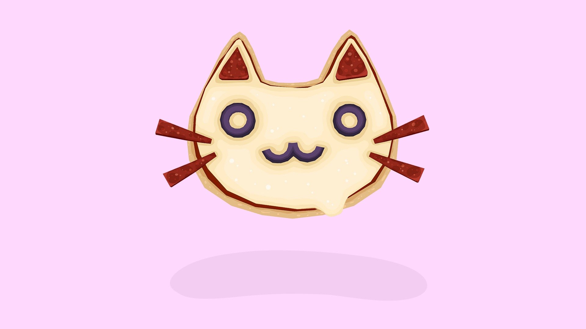 Purrpurroni Pizza - 3D model by Shelby Merrill (@polygoth) [0bc80e5 ...