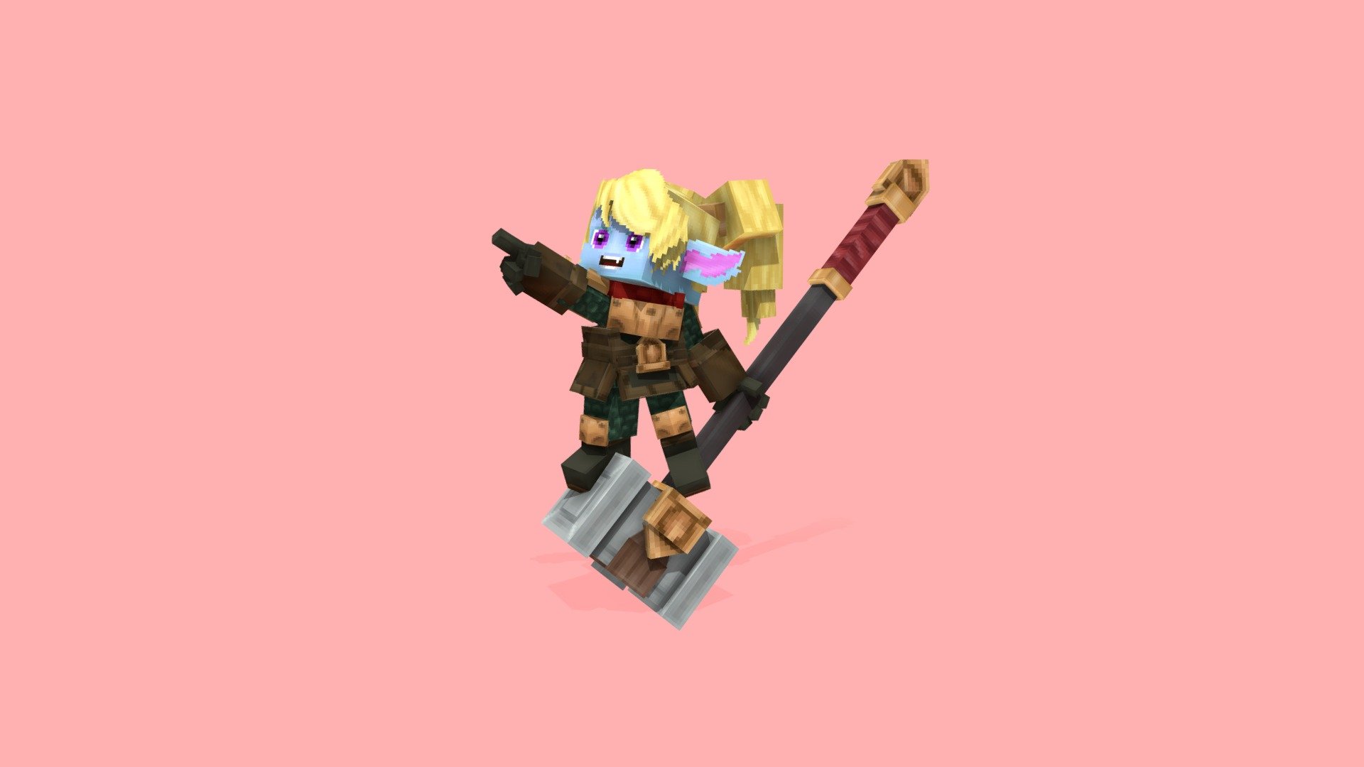 Poppy, from League of Legends [Hytale fanart] - 3D model by Ivan R ...