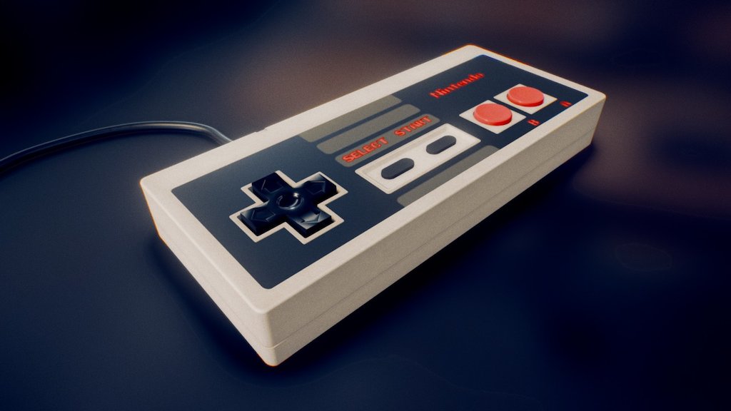 NES Gamepad PBR Update - 3D model by CG Daniel Glebinski ...