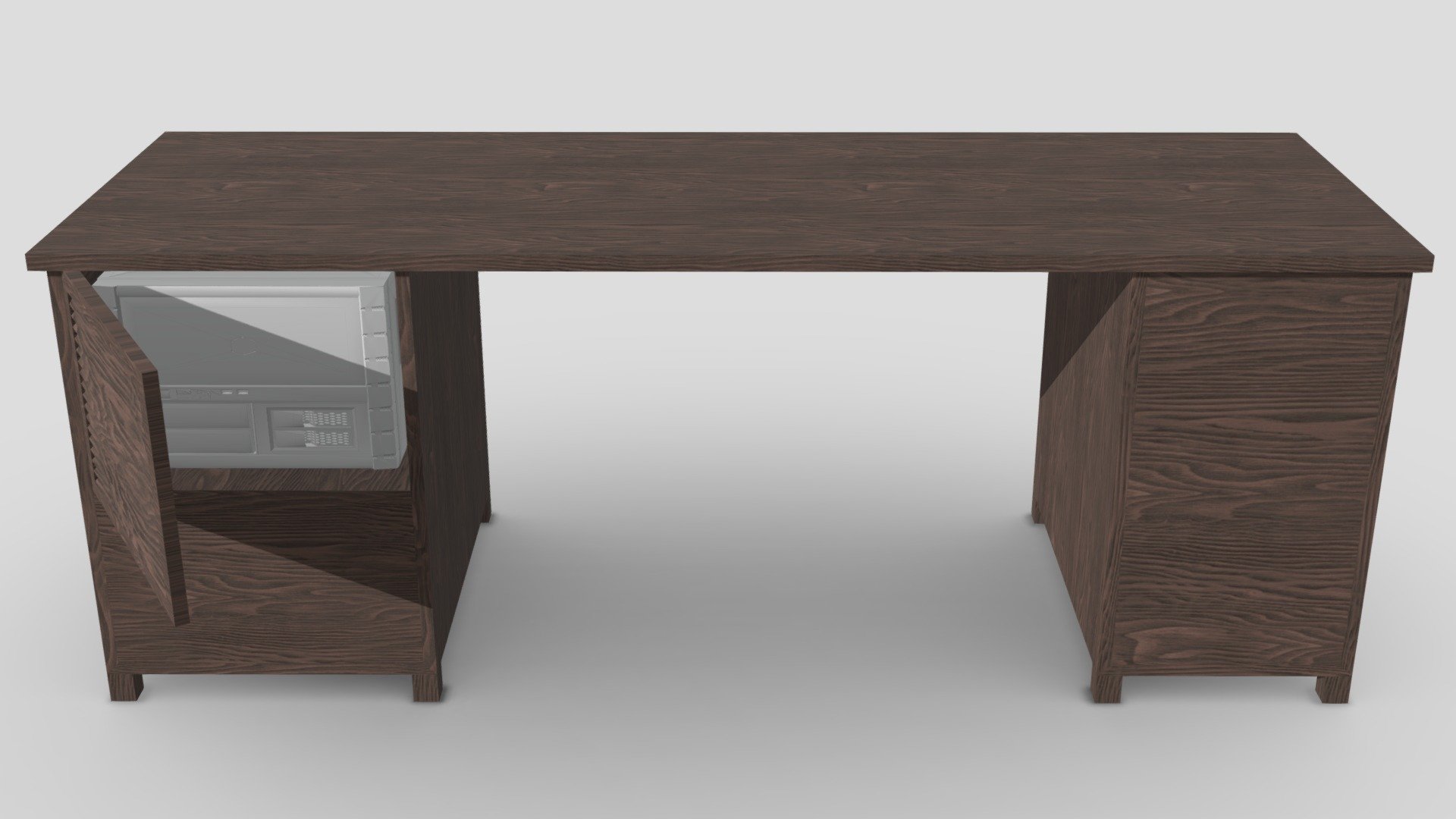 Computer Table - 3D model by Psmyles (@psmyles1014) [0bcedec] - Sketchfab