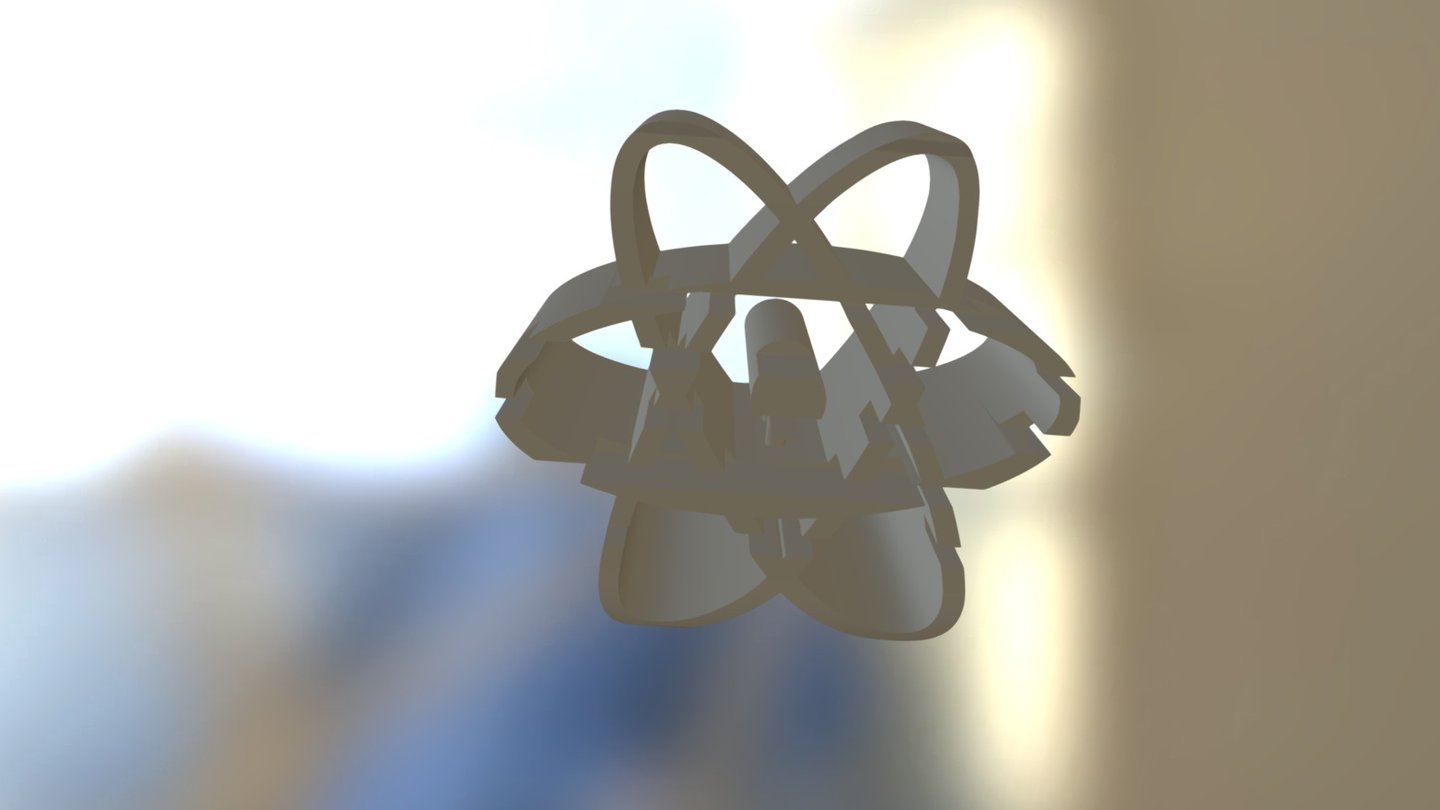 Abstract Structure of a Beaker and an Atom - 3D model by sundbe_j1 ...