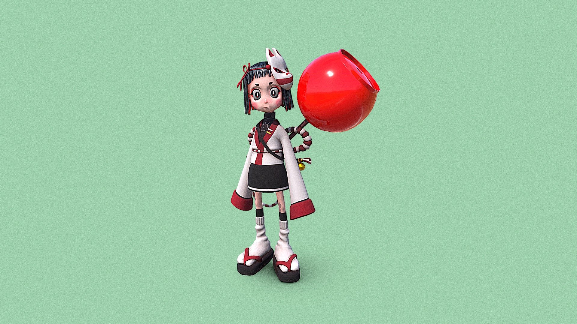 Cartoon Character - 3D model by paolavalenciamu [0bd1338] - Sketchfab