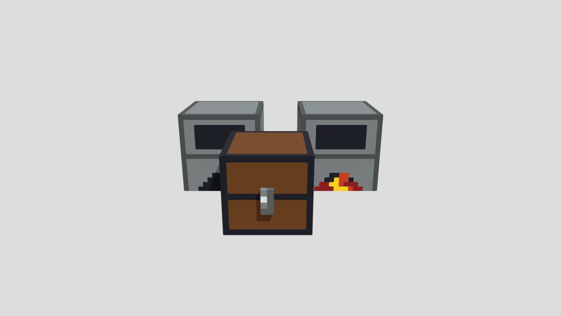chest and furnace - Download Free 3D model by minecraft_voxel_models ...