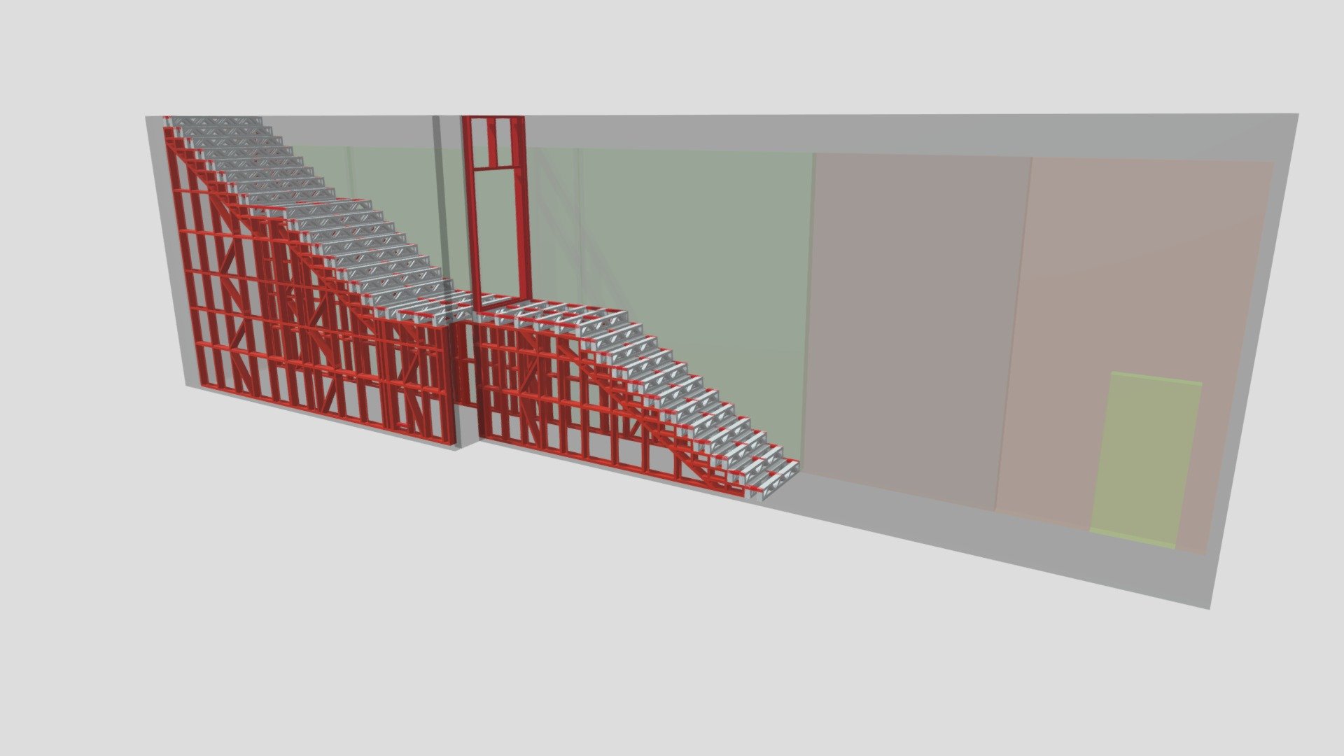 Maki Building A - Stairs - 3D model by Steel Frame Solutions Limited ...