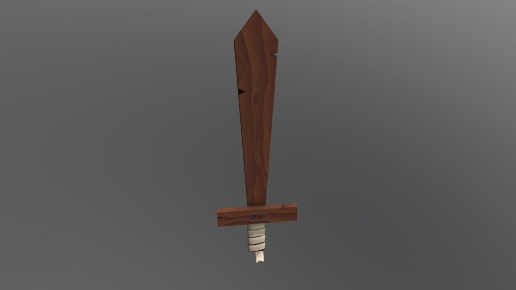 Wooden Sword - Handpainted - 3D model by ryalein [0bd4eb3] - Sketchfab