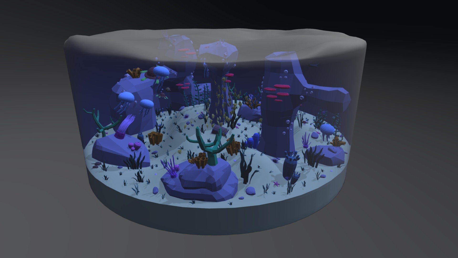 Underwater Diorama - 3D model by KamuiMitsubishi [0bd52d6] - Sketchfab