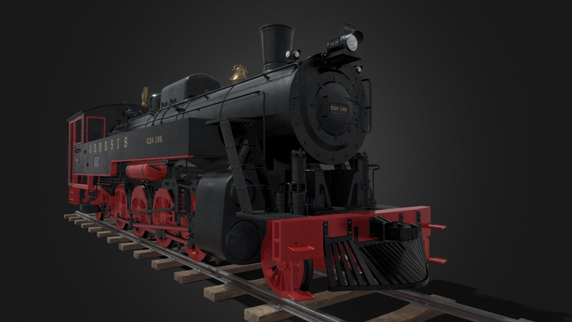 Steam locomotive - Buy Royalty Free 3D model by Lucas.Kalk [0bd675b ...