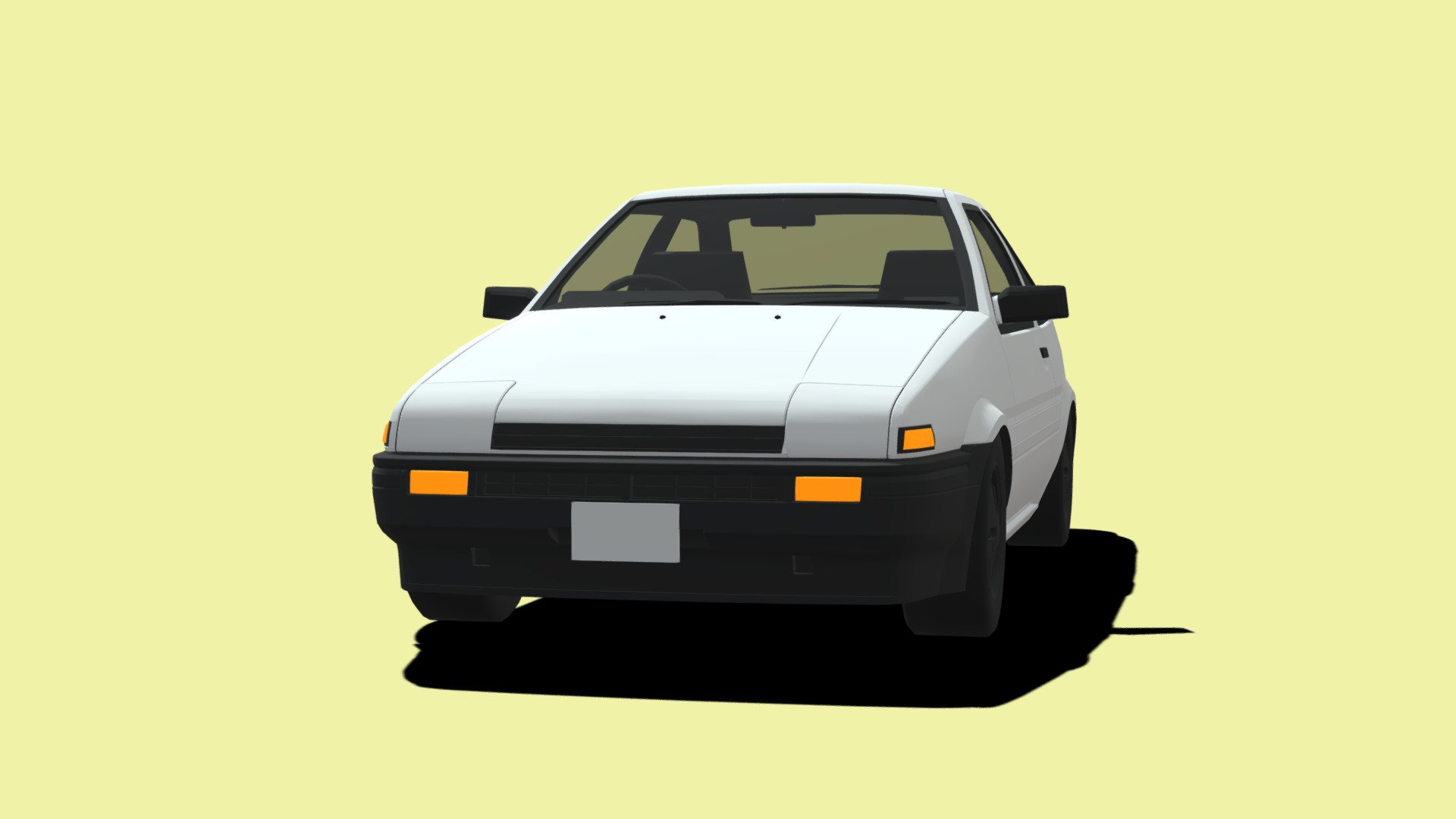 TOON Japan : Toyota Corolla AE86 - Download Free 3D model by LePoint ...