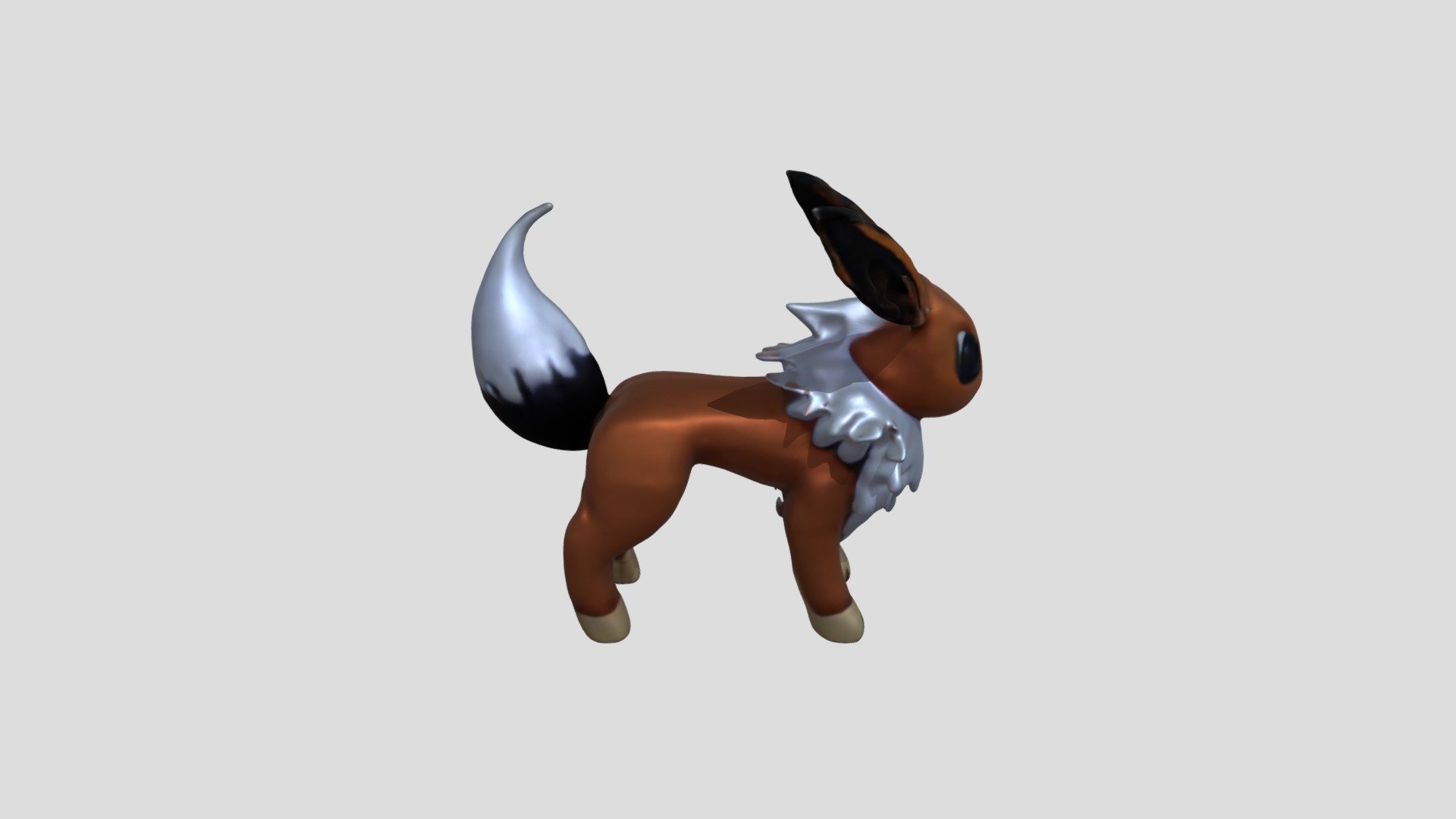 Eevee From Pokemon - 3D model by tribaaldos [0bdb90d] - Sketchfab