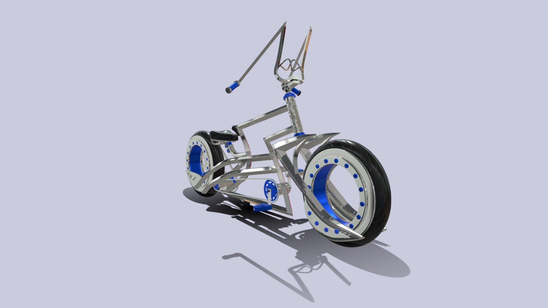 customs bike Chrome - Download Free 3D model by MB - Art 3D ...