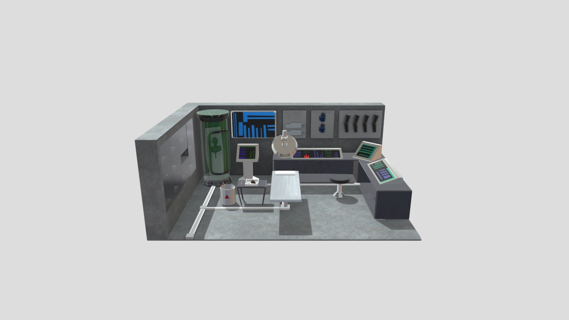 Scientists lab - 3D model by rileygrace223 [0bdcced] - Sketchfab