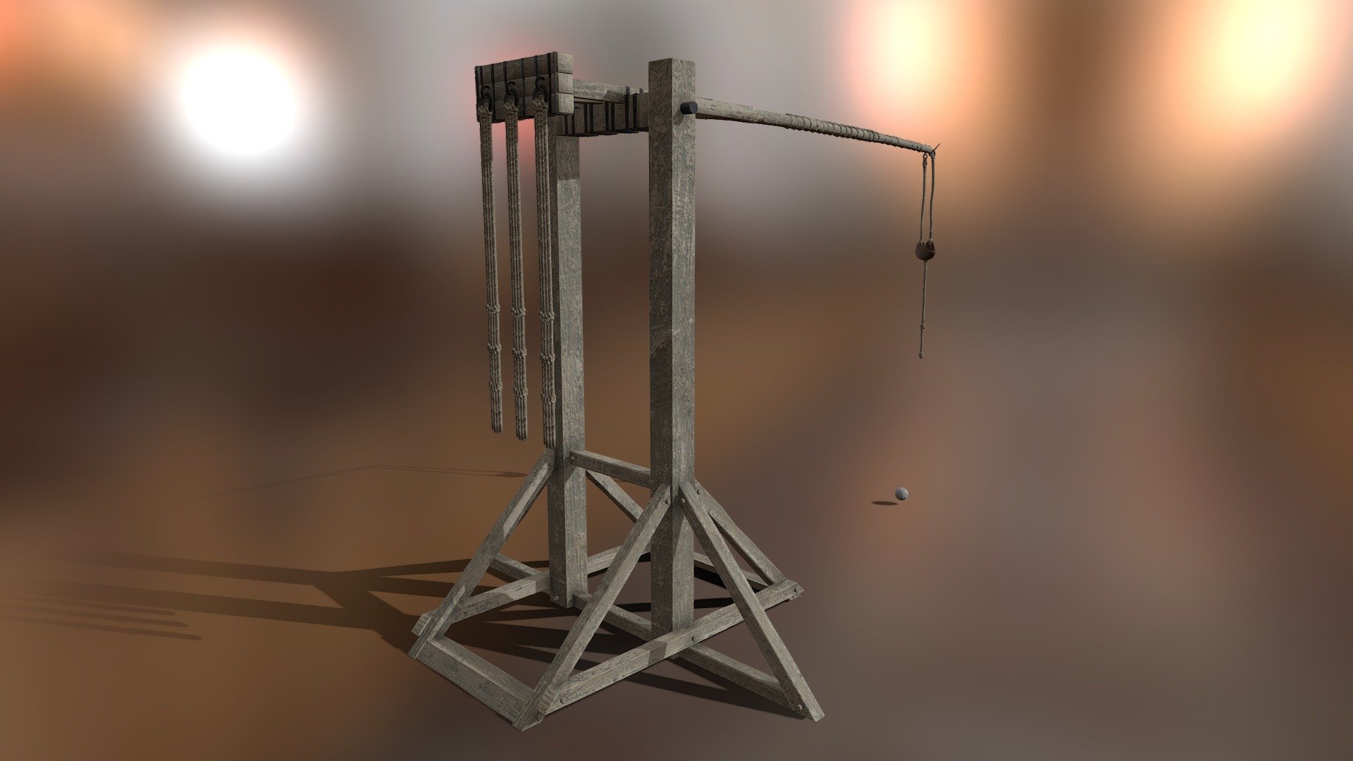 Large traction trebuchet - 3D model by visualdimension [0bdcf5e ...