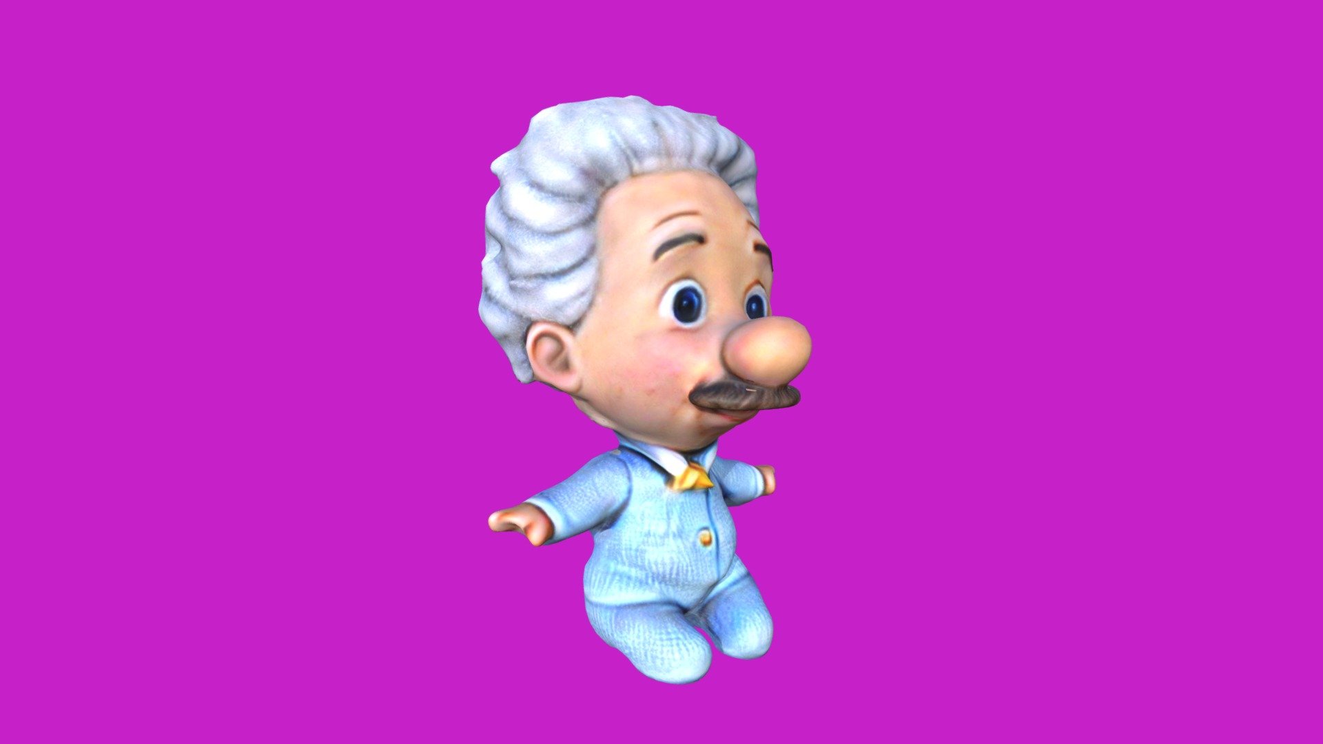 baby Albert Einstein - Download Free 3D model by vicente betoret ...