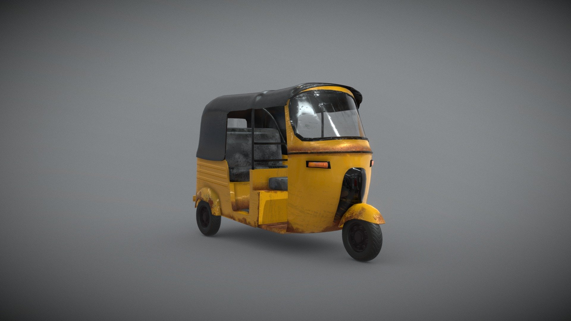 Tuk Tuk Rikshaw - Download Free 3D model by alnmathew [0bdfdf9] - Sketchfab