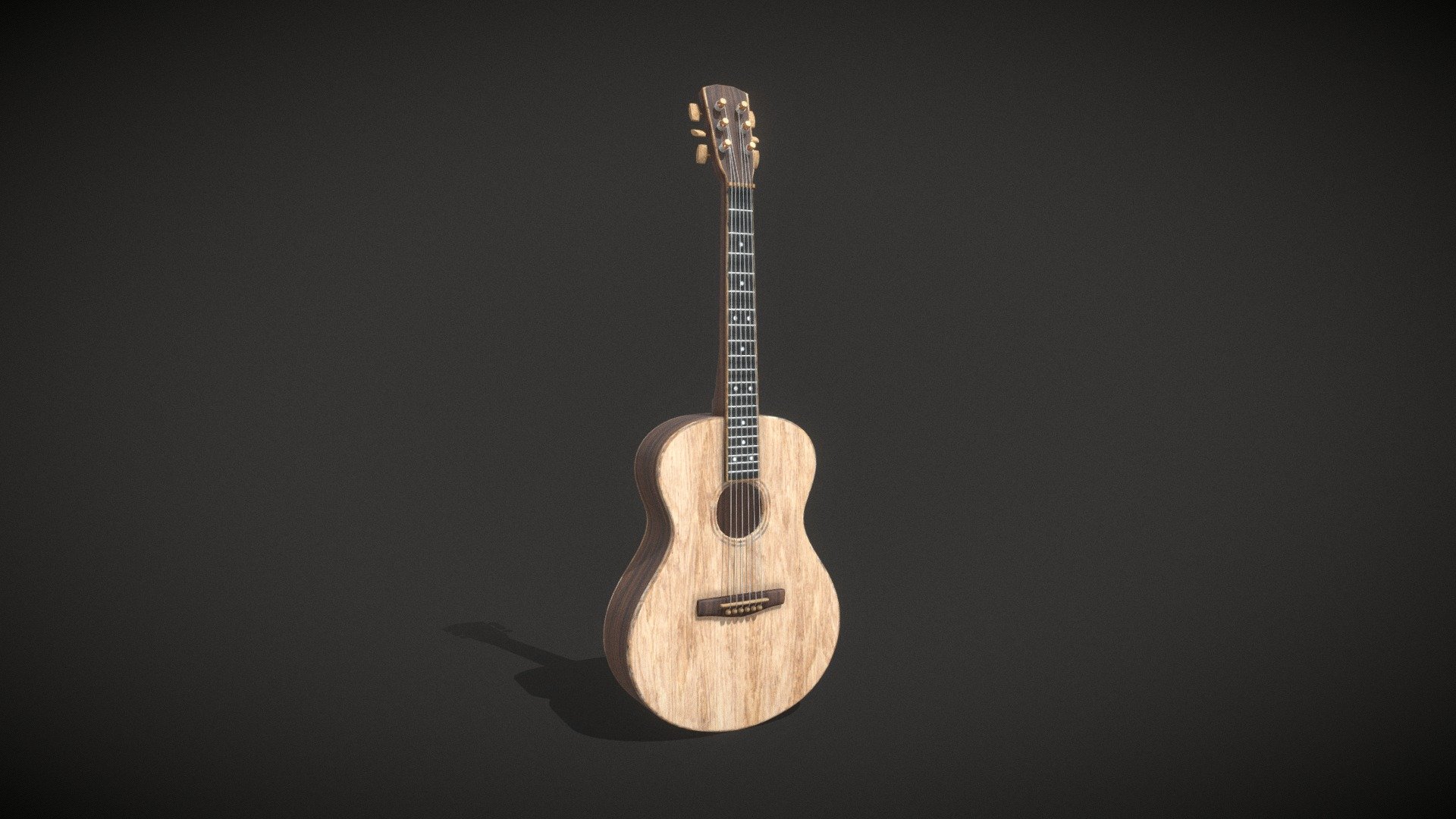 Acoustic guitar - 3D model by Ilya_1392 [0be0764] - Sketchfab