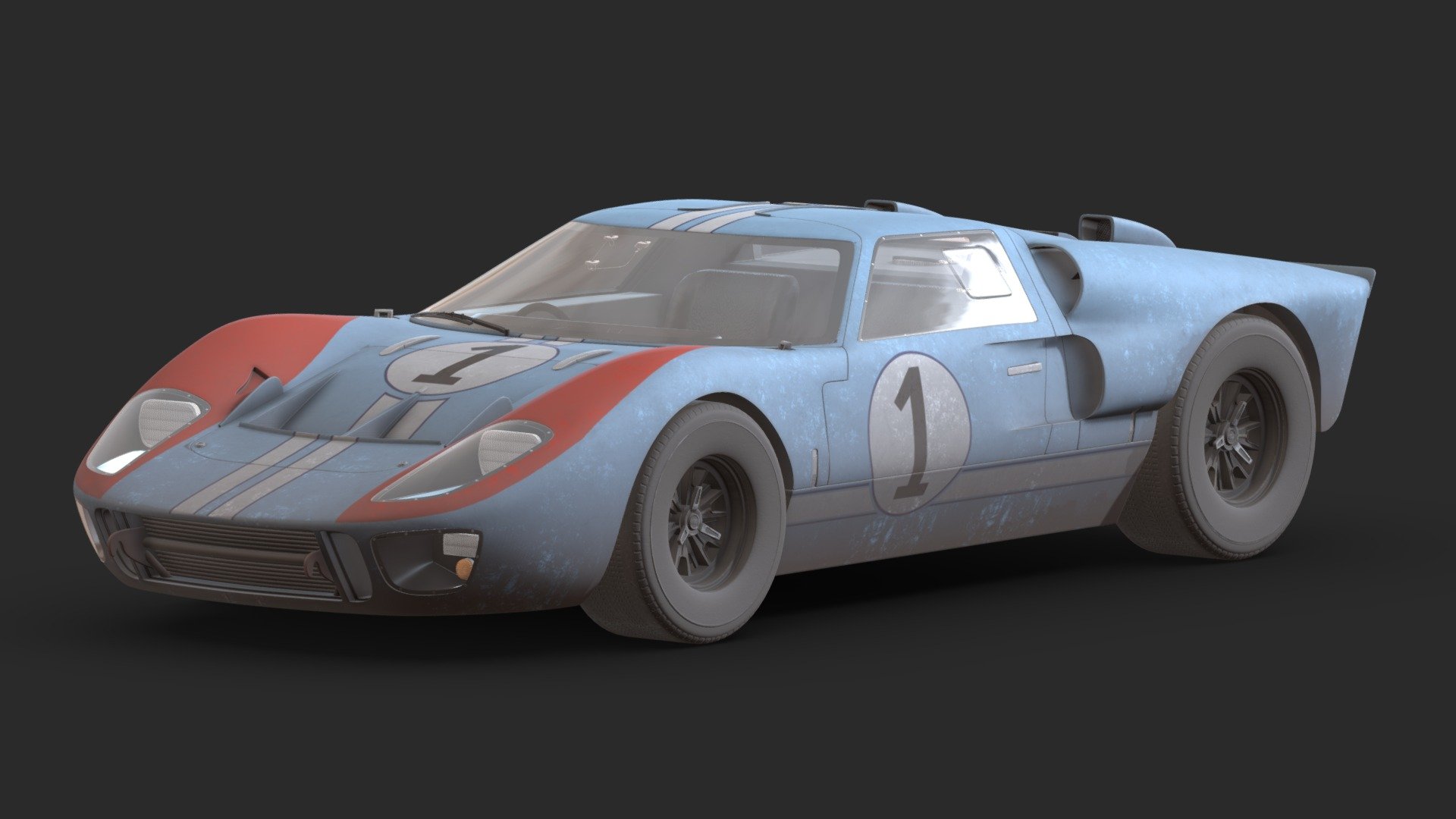 Ford GT40 MK II - Download Free 3D model by JEROLDINA [0be4262] - Sketchfab