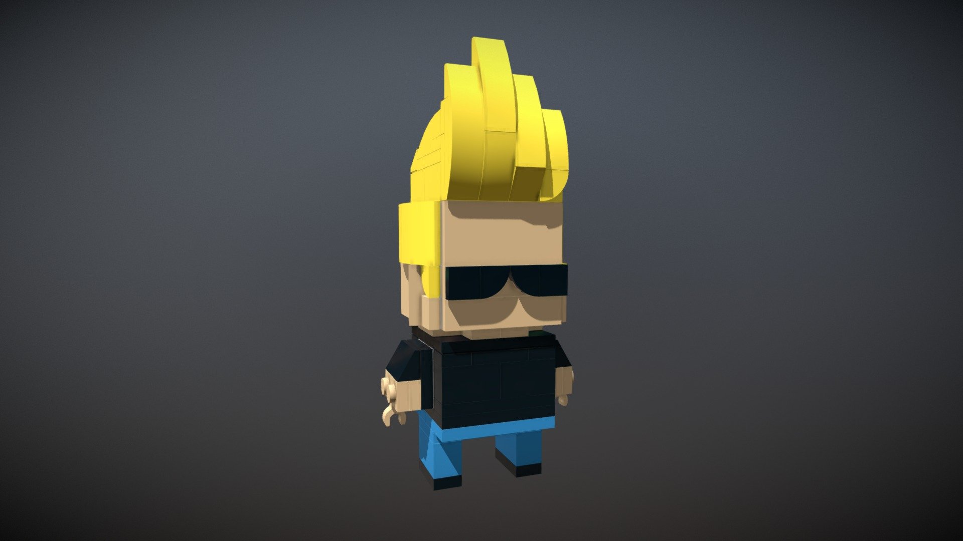 Johnny Bravo - 3D model by ramidalis [0be538d] - Sketchfab